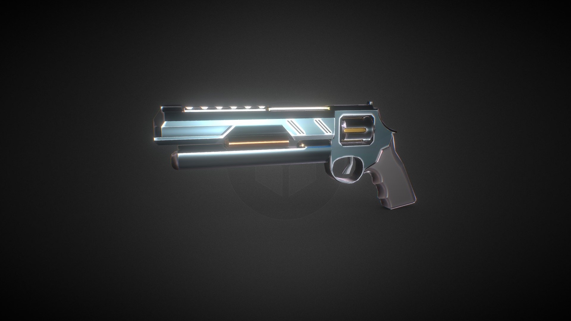 Stylized Sci-Fi gun (Game Ready) - Download Free 3D model by Cyril ...