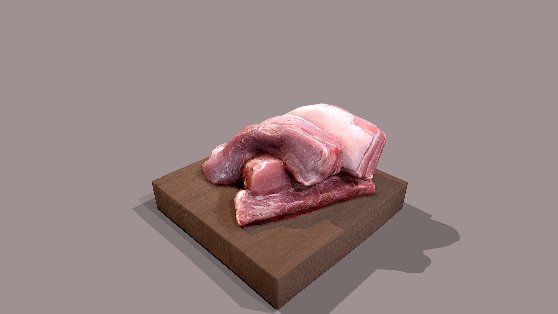 raw food meat steak new york high cut beef pork - Buy Royalty Free 3D ...