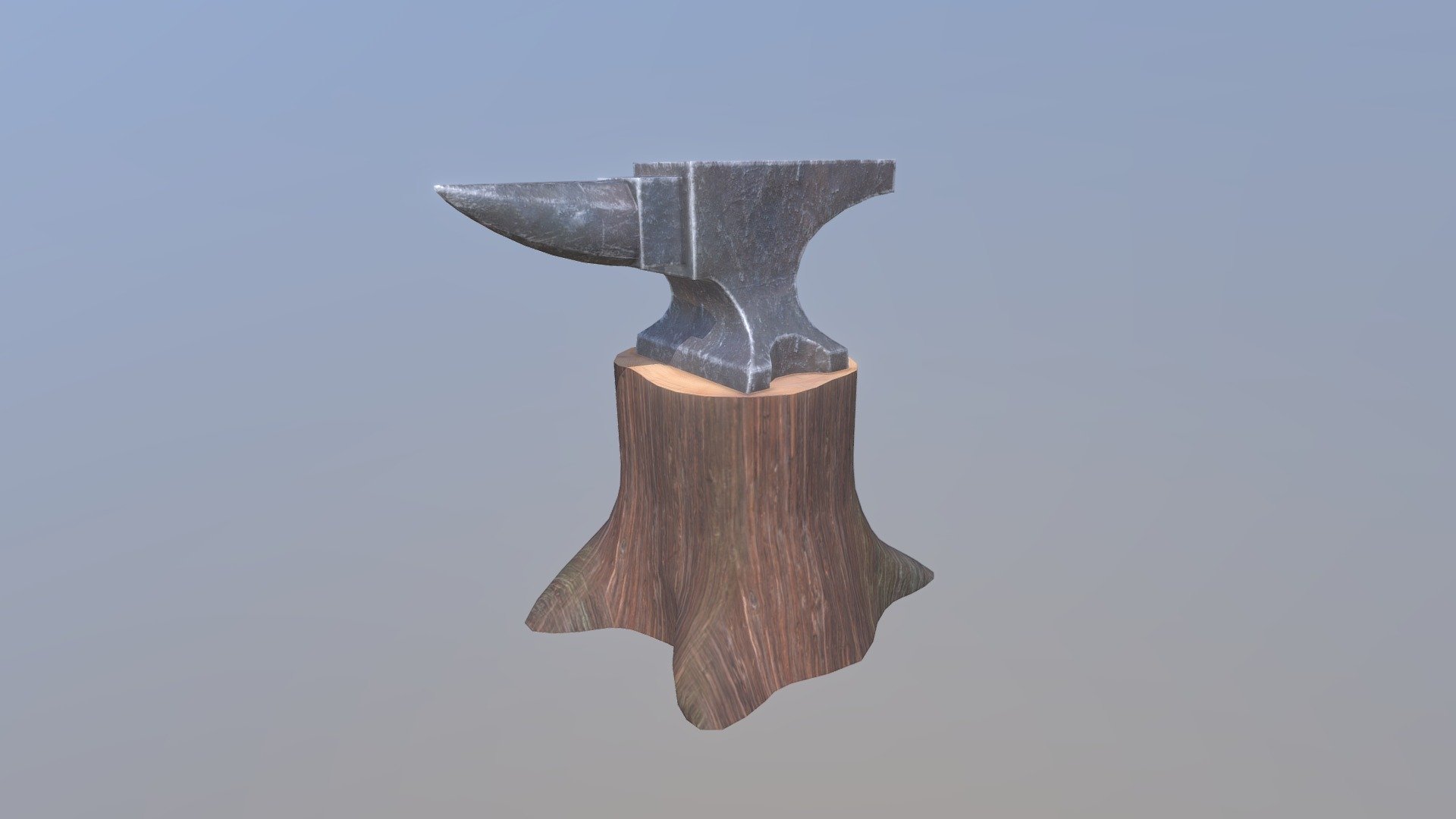 Tree Stump + Anvil - 3D model by CamillePauw [675eb84] - Sketchfab