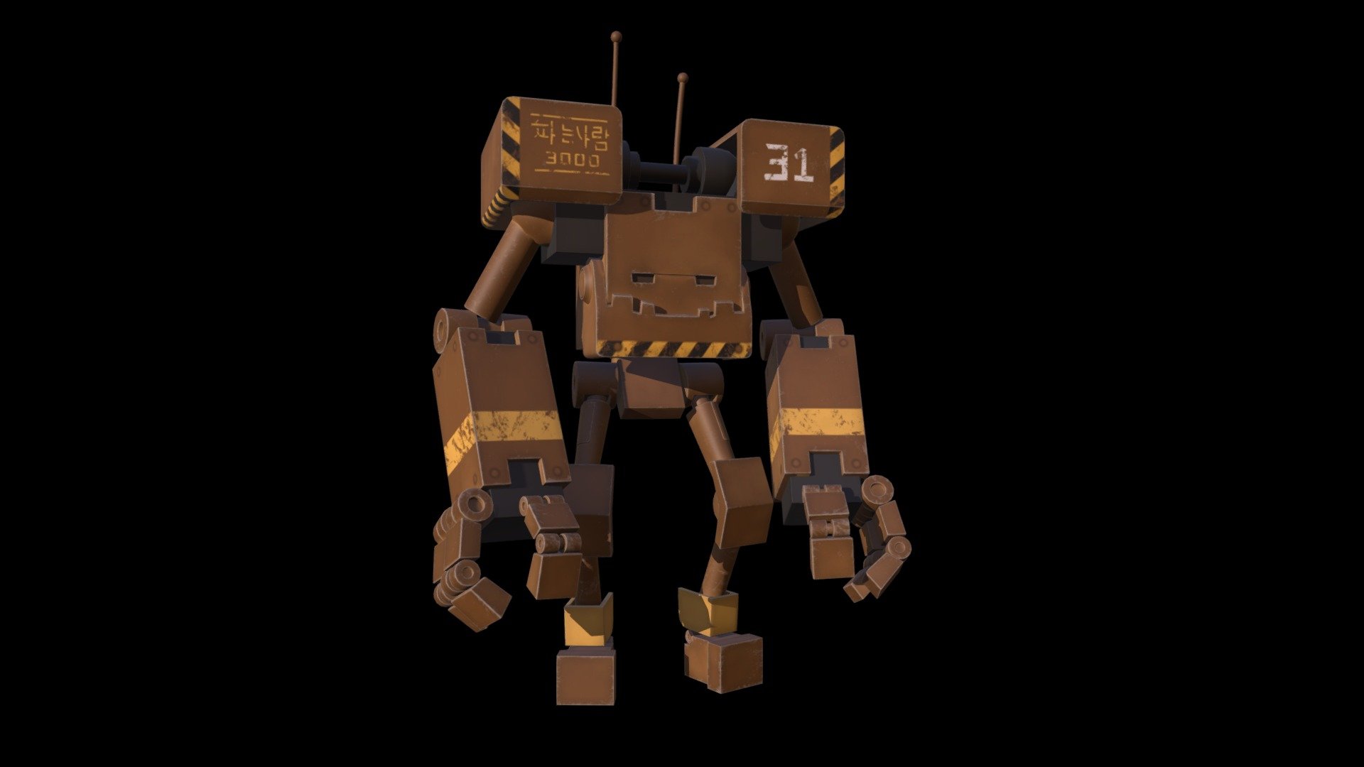 Stylized Robot H.A.N.K. - 3D model by Vincent van Waard ...