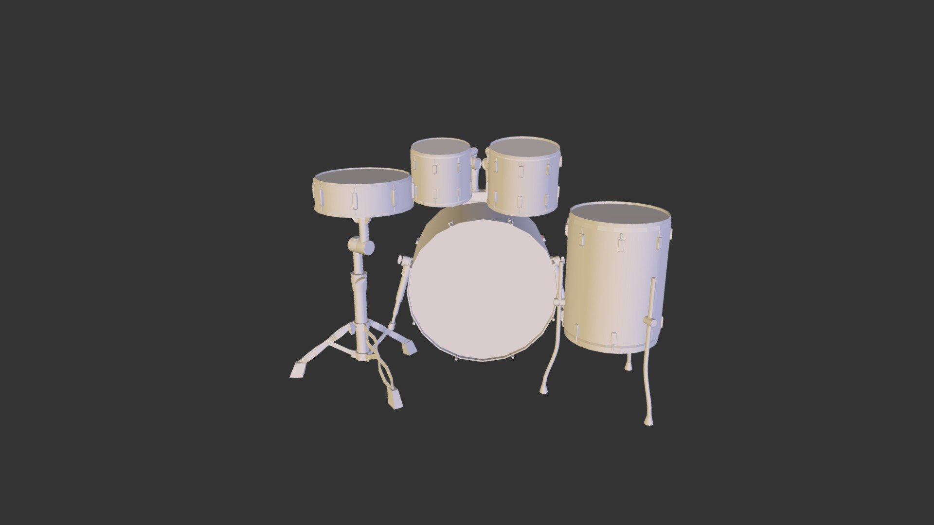 Drumset - 3D model by hey_its_dee [676329f] - Sketchfab