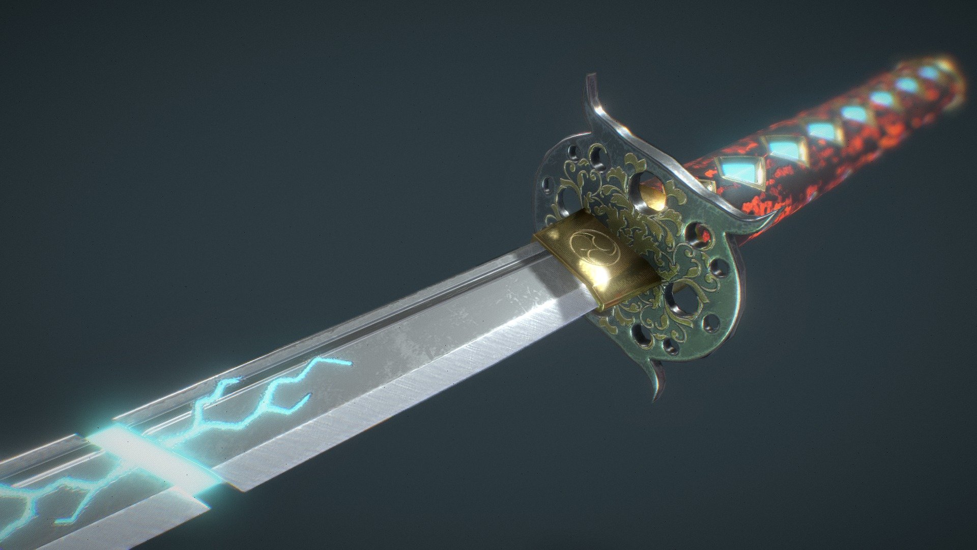 Fantasy Katana Concept Lowpoly - 3D model by Sir Erdees (@sirerdees ...