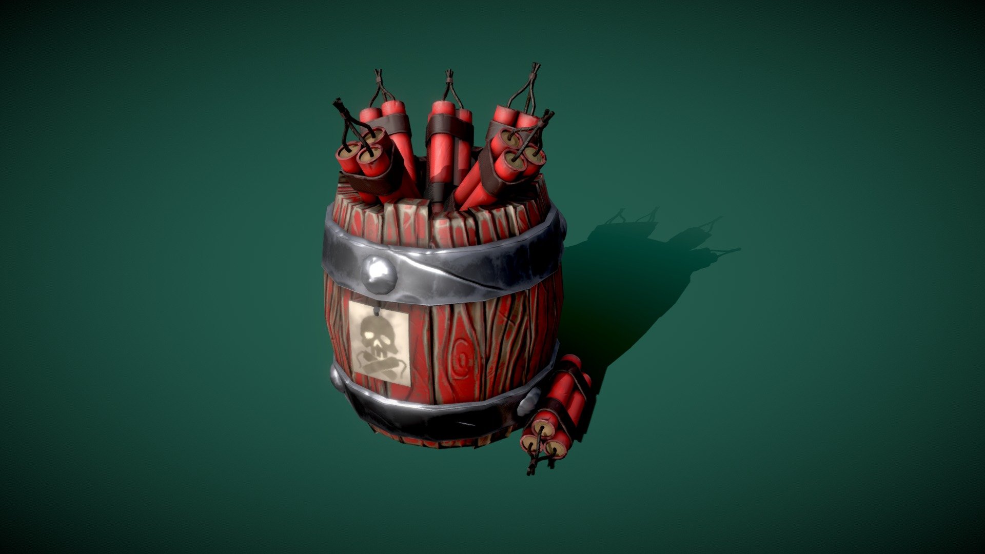 TnT barrel_Low poly - Download Free 3D model by Pasha4713 [6765637 ...