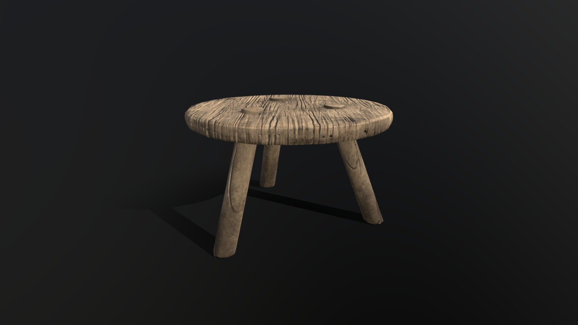 Damaged Wooden Stool - Download Free 3D model by anitatirts [67667e9 ...