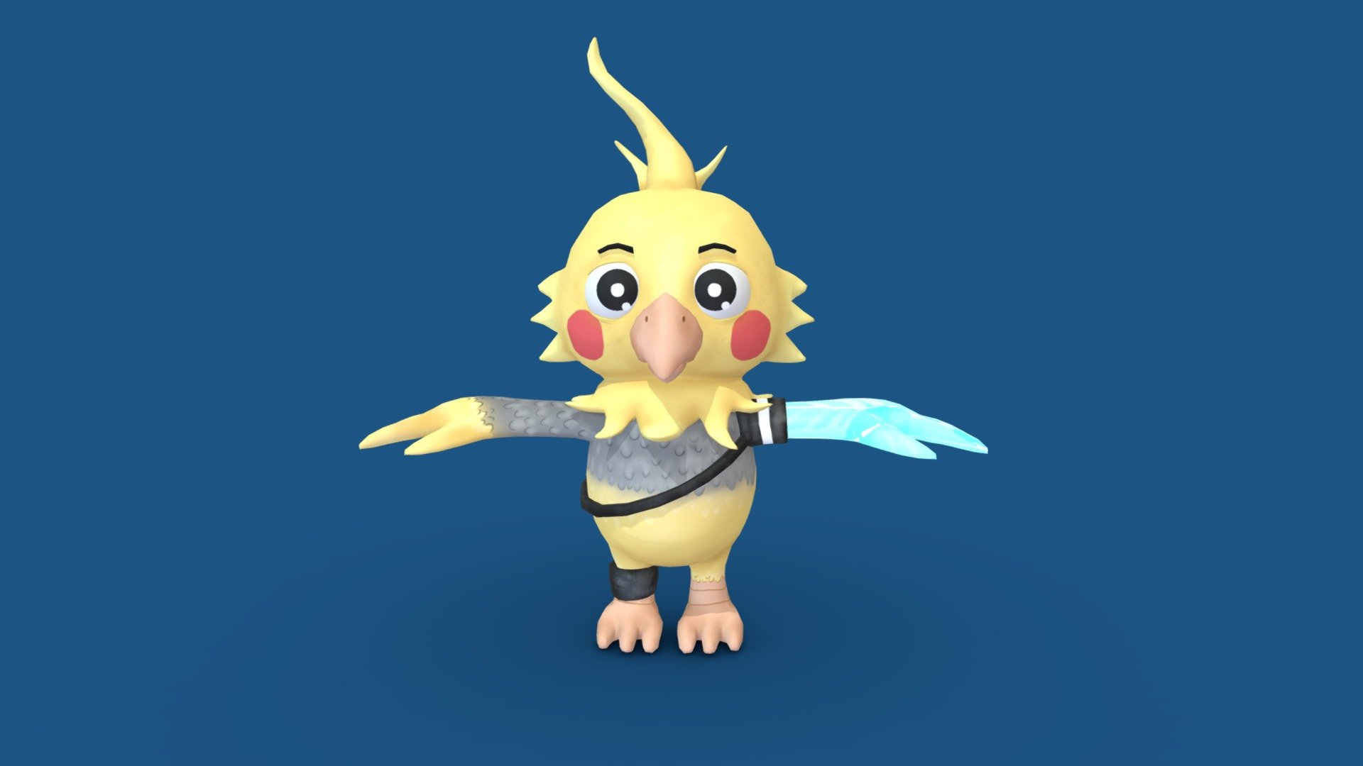 cockatiel mascot - 3D model by Niurii3D [67676c6] - Sketchfab