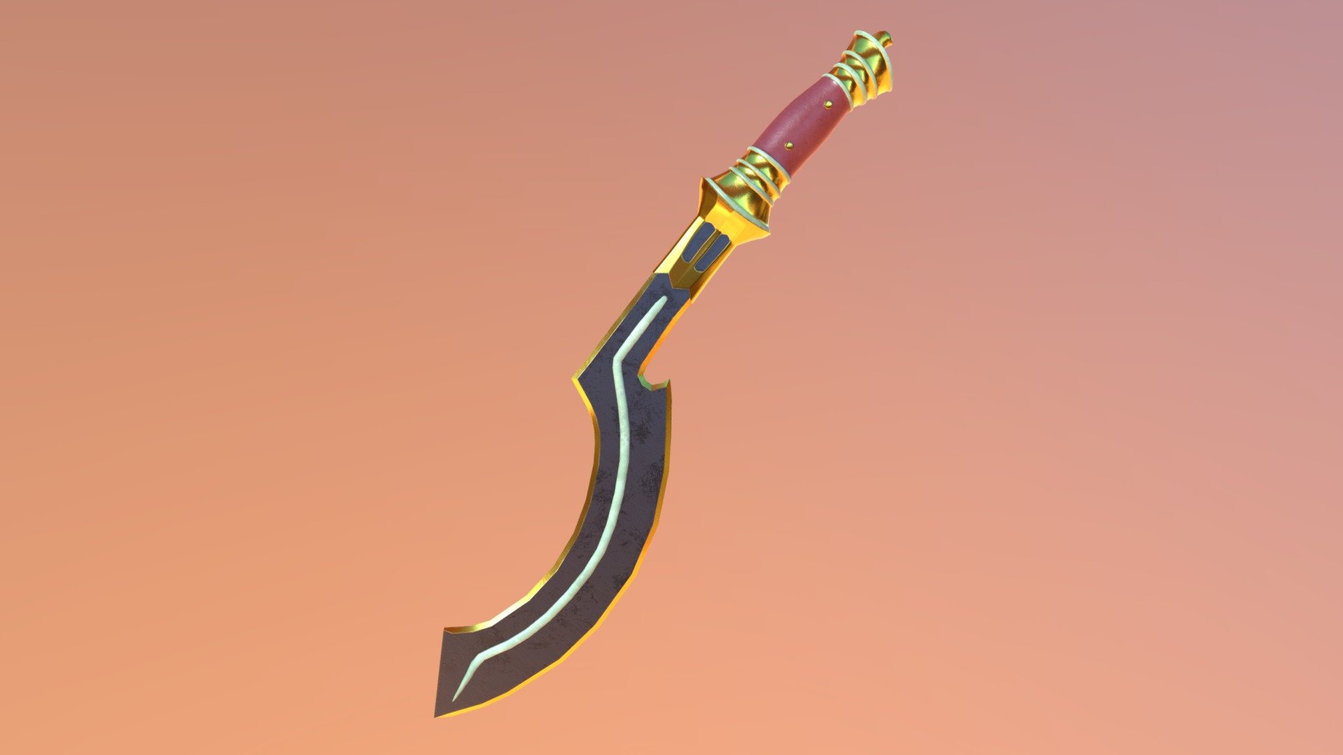 Gilded Khopesh - Download Free 3D model by Steven Miles (@stevenfmiles ...