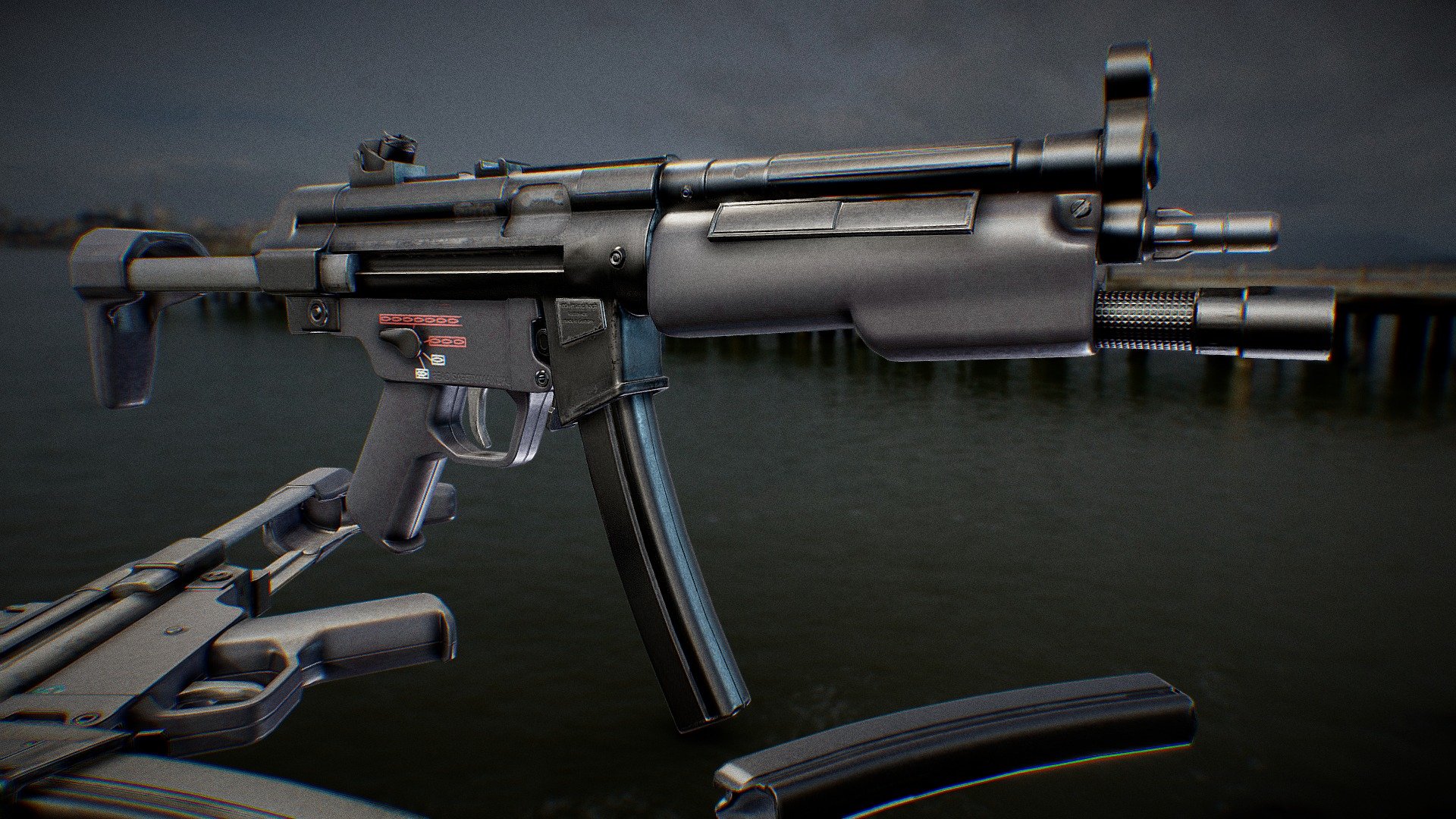 mp5a2 Game Ready 12k tris - Buy Royalty Free 3D model by aut2 [676a9c2] - Sketchfab Store