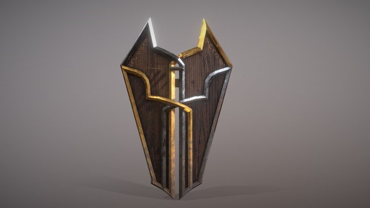 Shield-lowpoly 3D models - Sketchfab