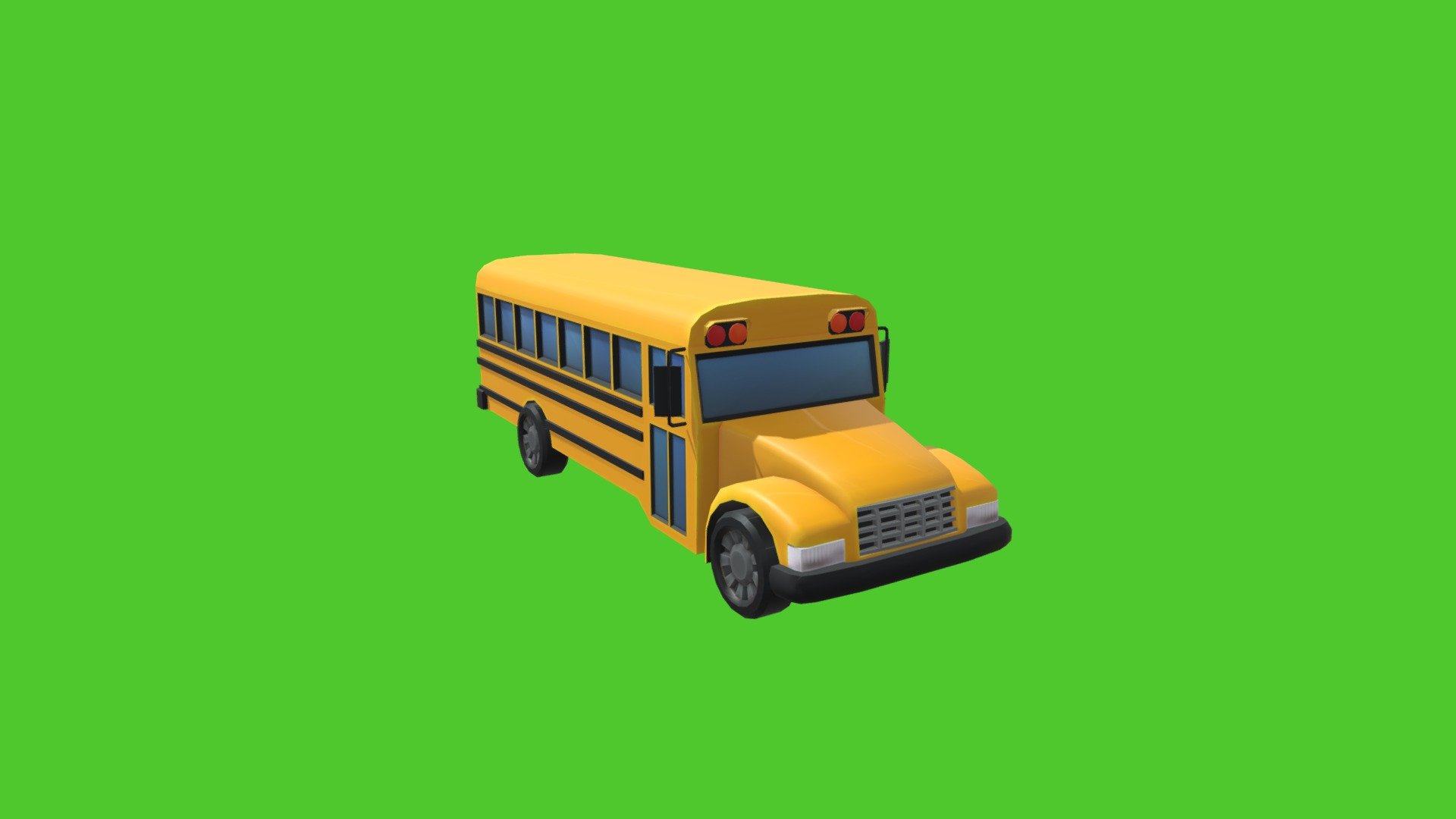 school__bus_-_low_poly_model - Download Free 3D model by tech.service ...