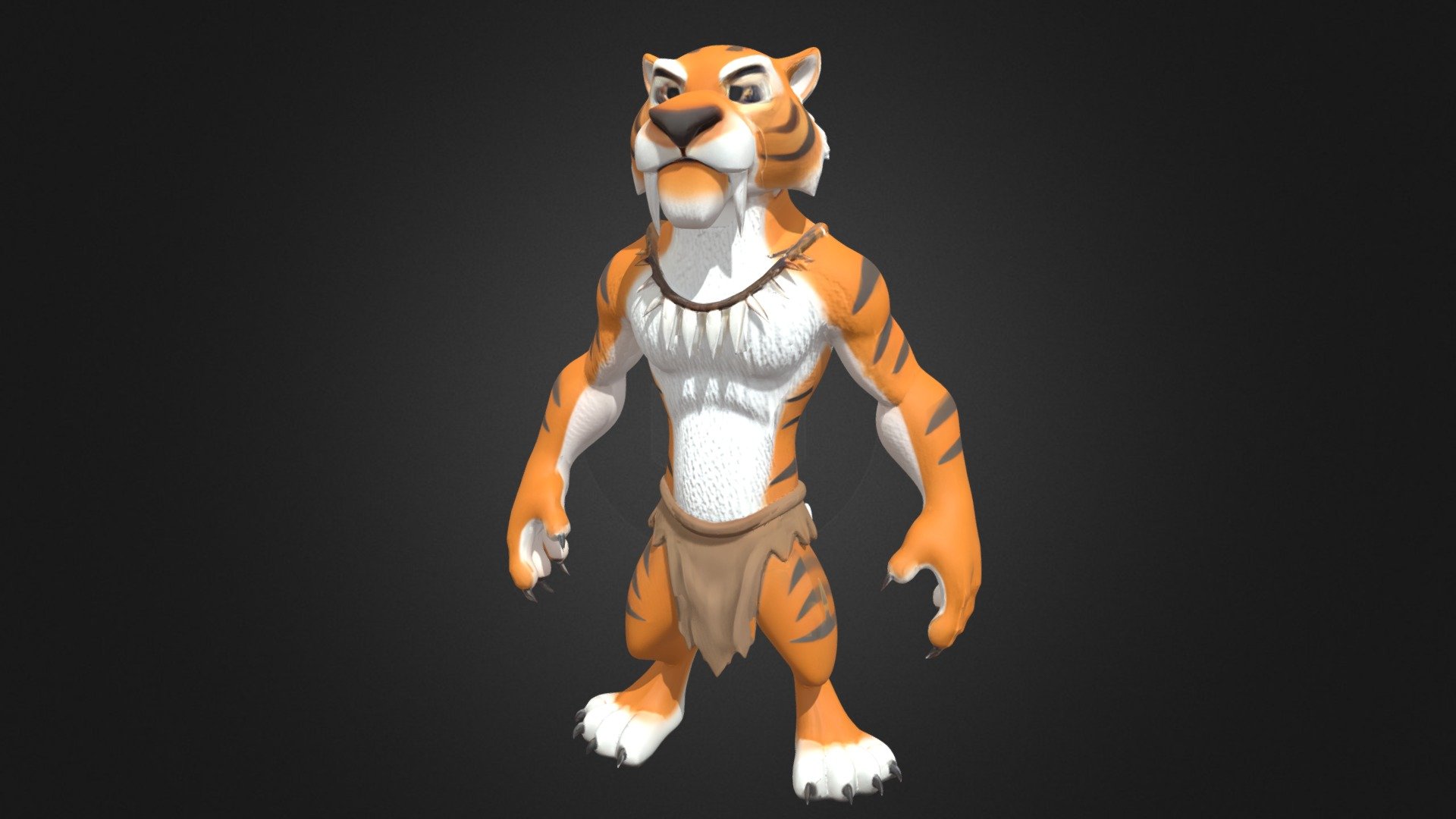 Saber-Toothed Tiger Warrior - 3D model by Gustavo Bigelli (@gubigelli ...