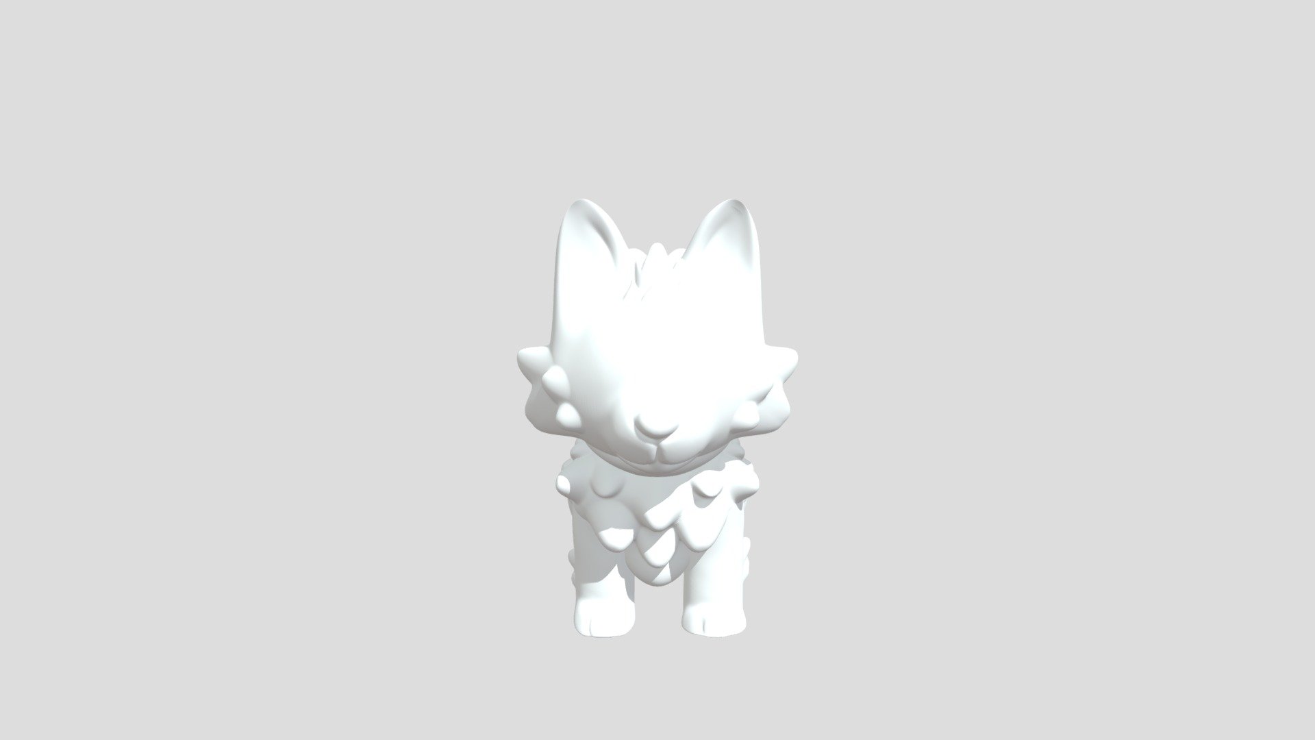 Cute wolf puppy - base - Download Free 3D model by PupCraft [676fca2 ...