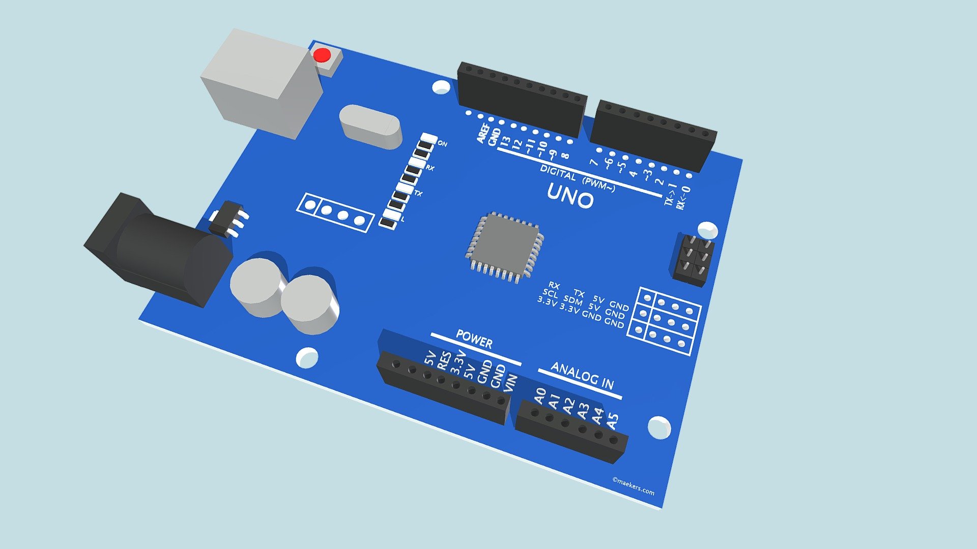 ARDUINO SMD - 3D model by maekers (@Innolabs01) [6770515] - Sketchfab