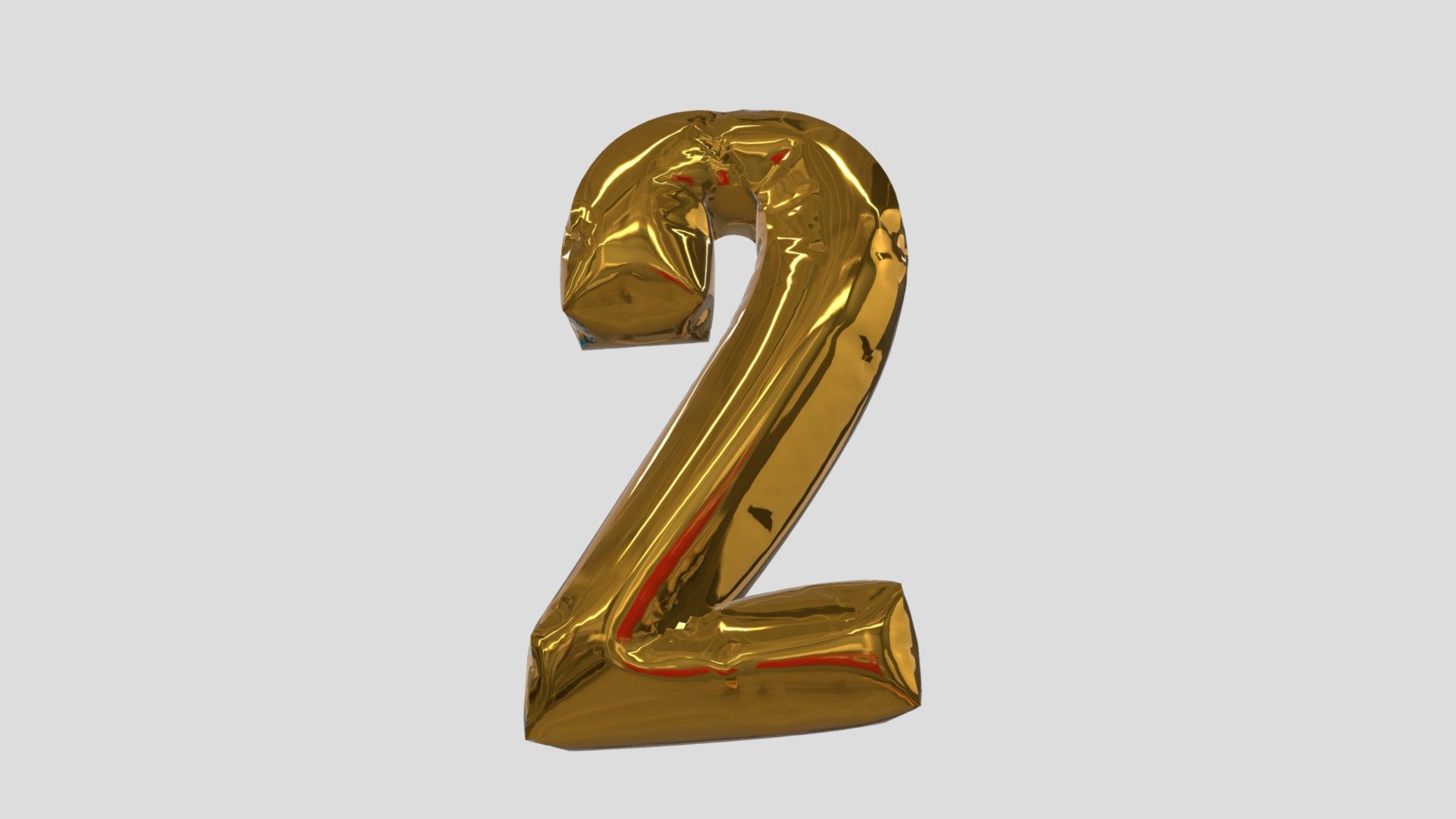 Digit 2 - Download Free 3D model by GR-video (@grvideotv) [67717c5 ...
