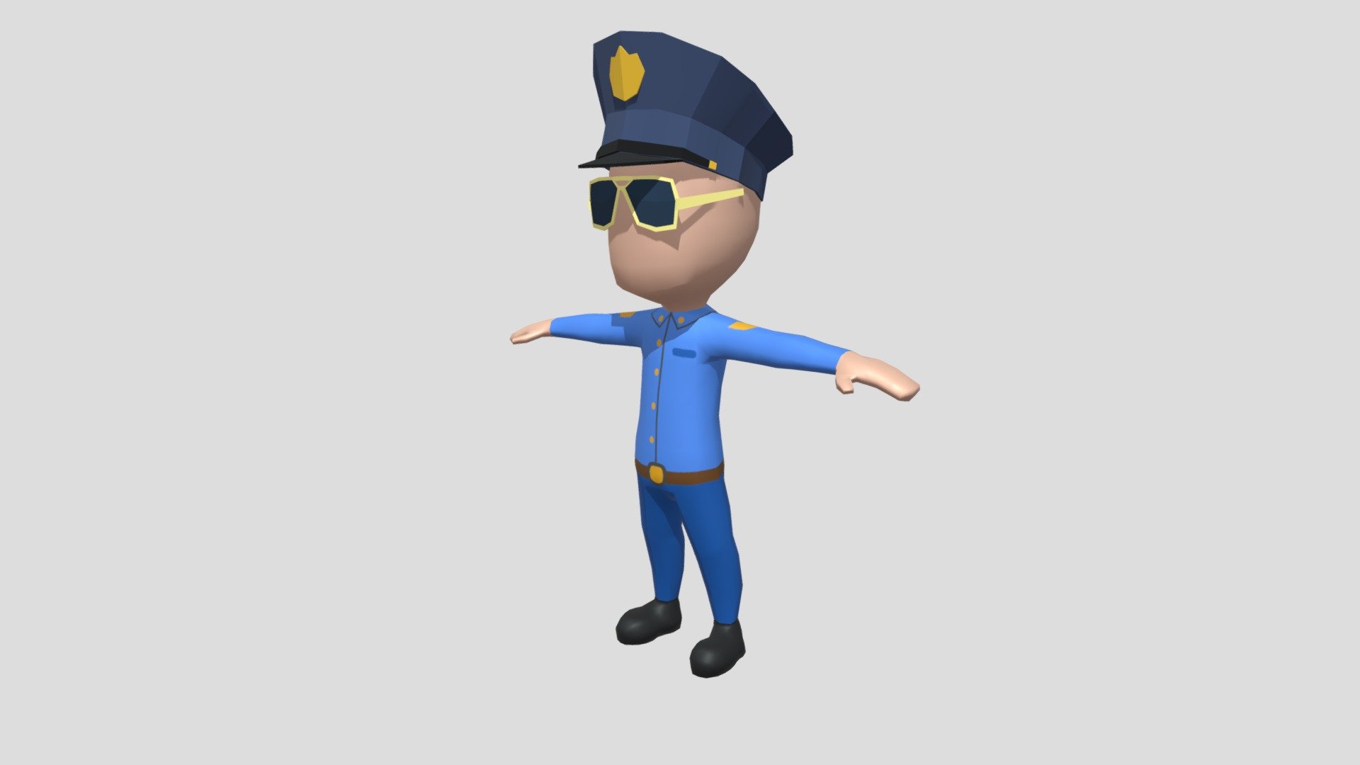 Police walking - Download Free 3D model by UB artist (@UB_artist ...