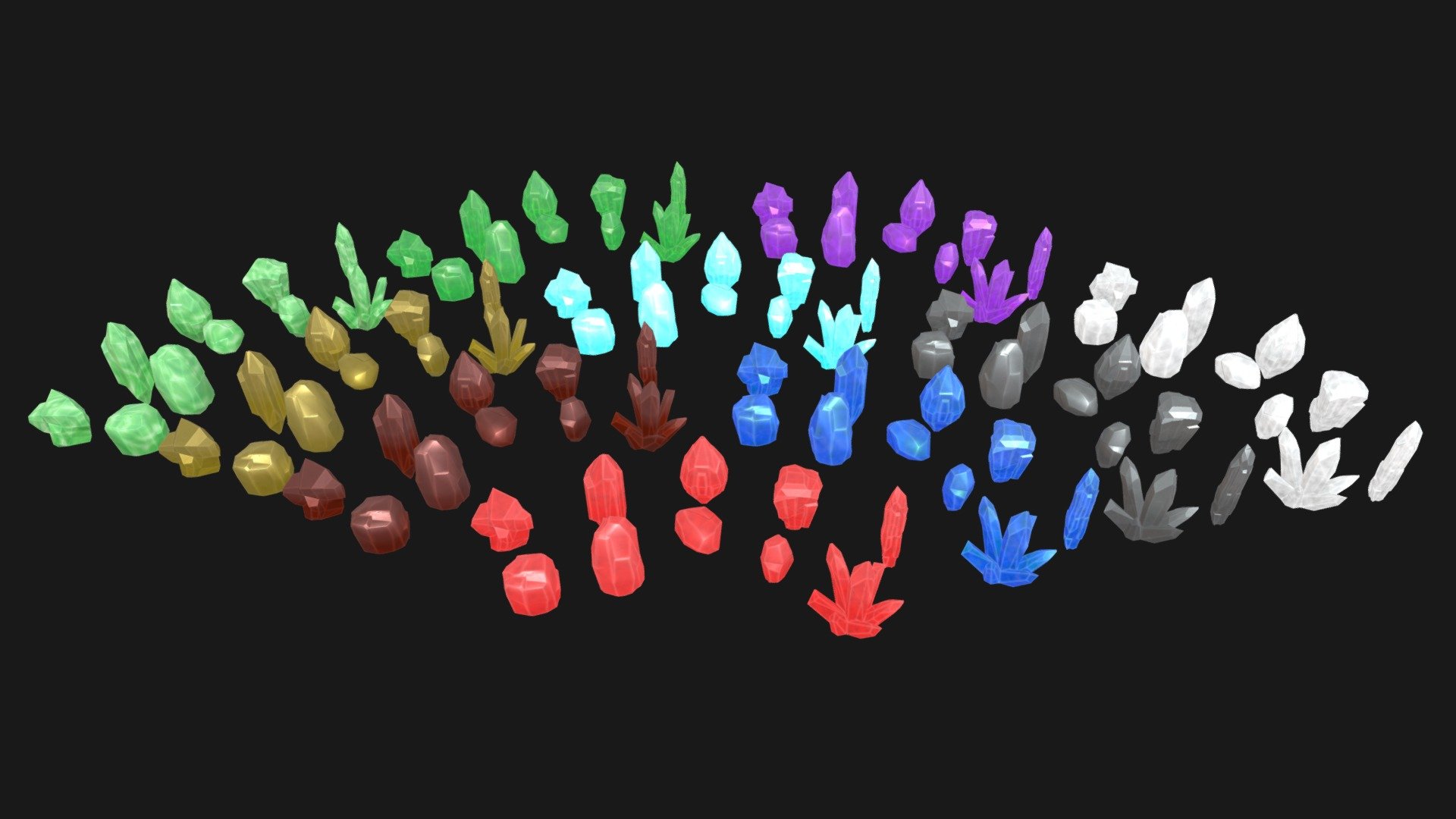 Fantasy Minerals - Ore - 3D model by Octablade (@octabladestudio ...