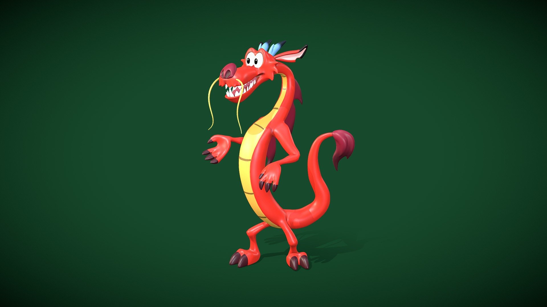 Mushu - 3D model by iseanica [6774198] - Sketchfab