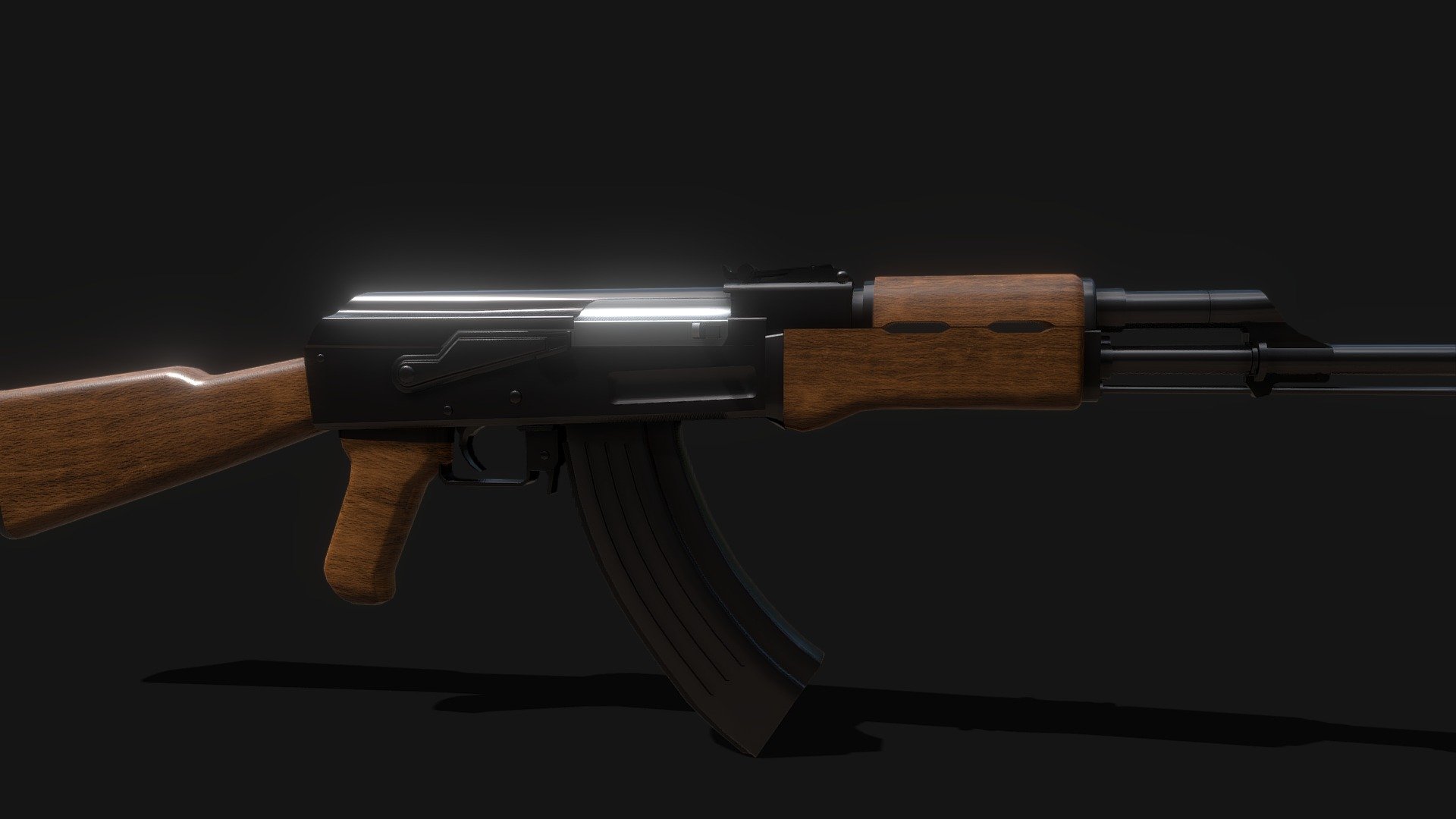 AK-47 (Low Poly) - Download Free 3D model by WastingMyCars (@zxargon ...