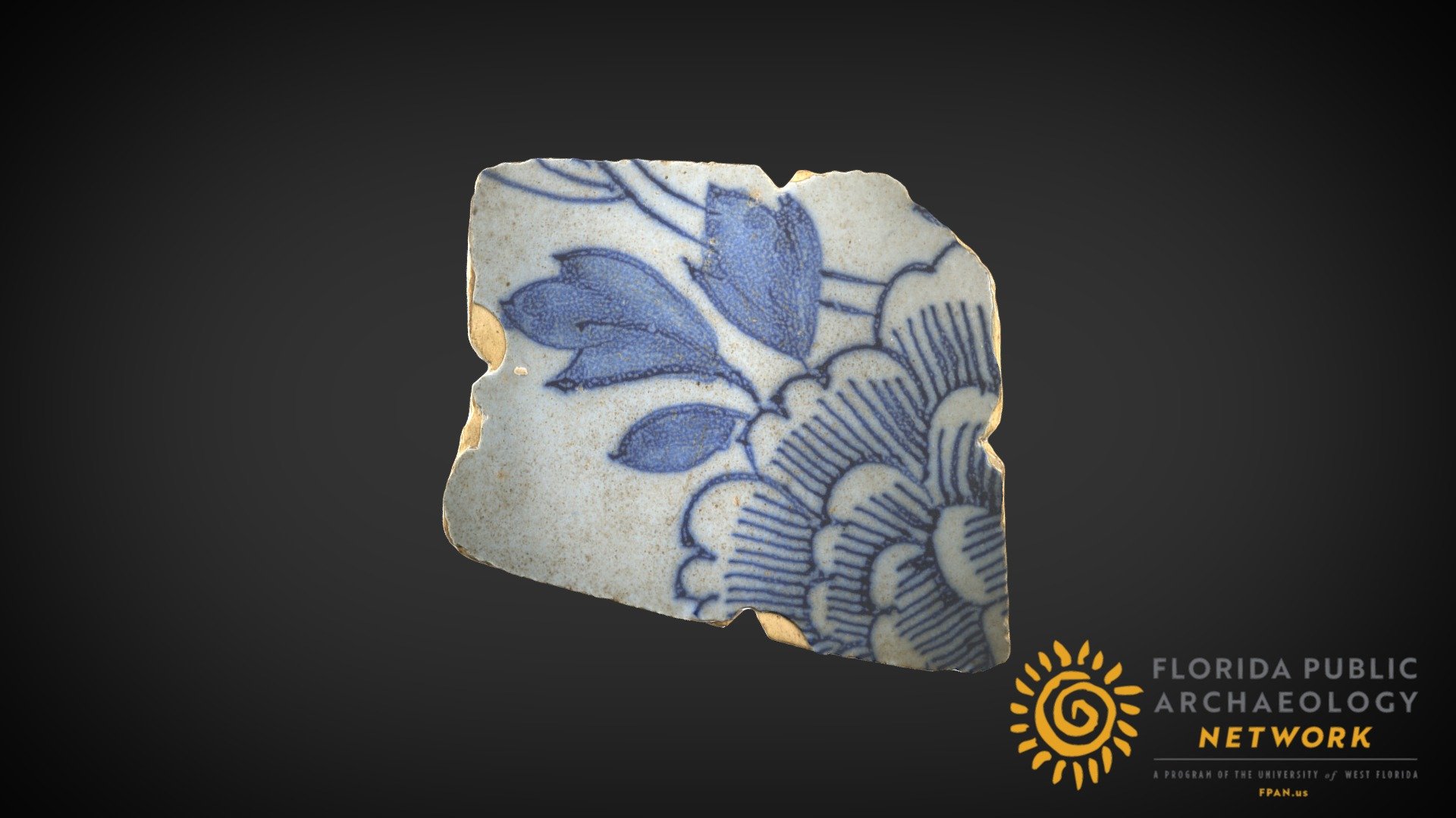Delft Blue on White Sherd - Download Free 3D model by Florida Public ...