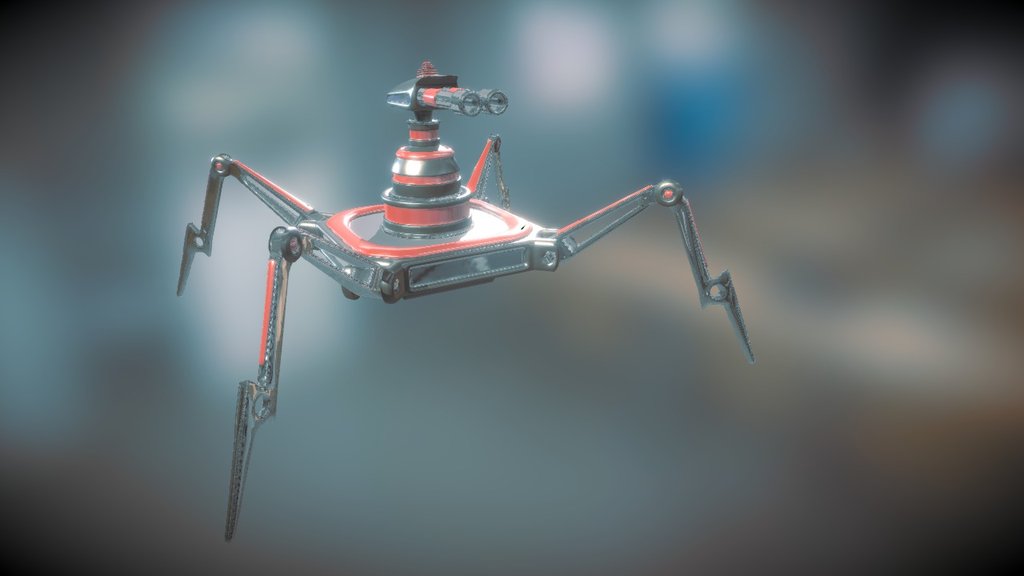 Robo Turret - 3D model by josephtorbett [677b3b8] - Sketchfab