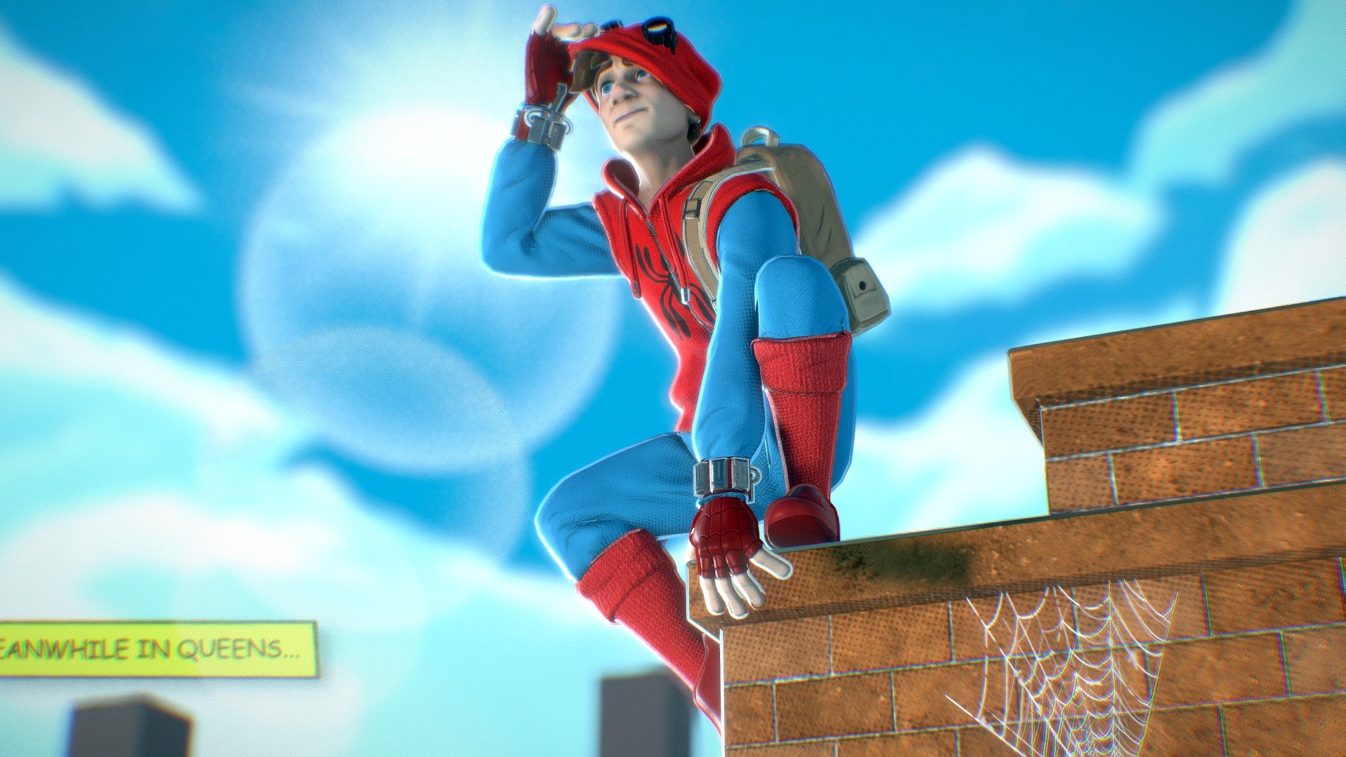 Stylized Homecoming Spider-man - 3D model by piotrmajkutewicz [677bbe6 ...