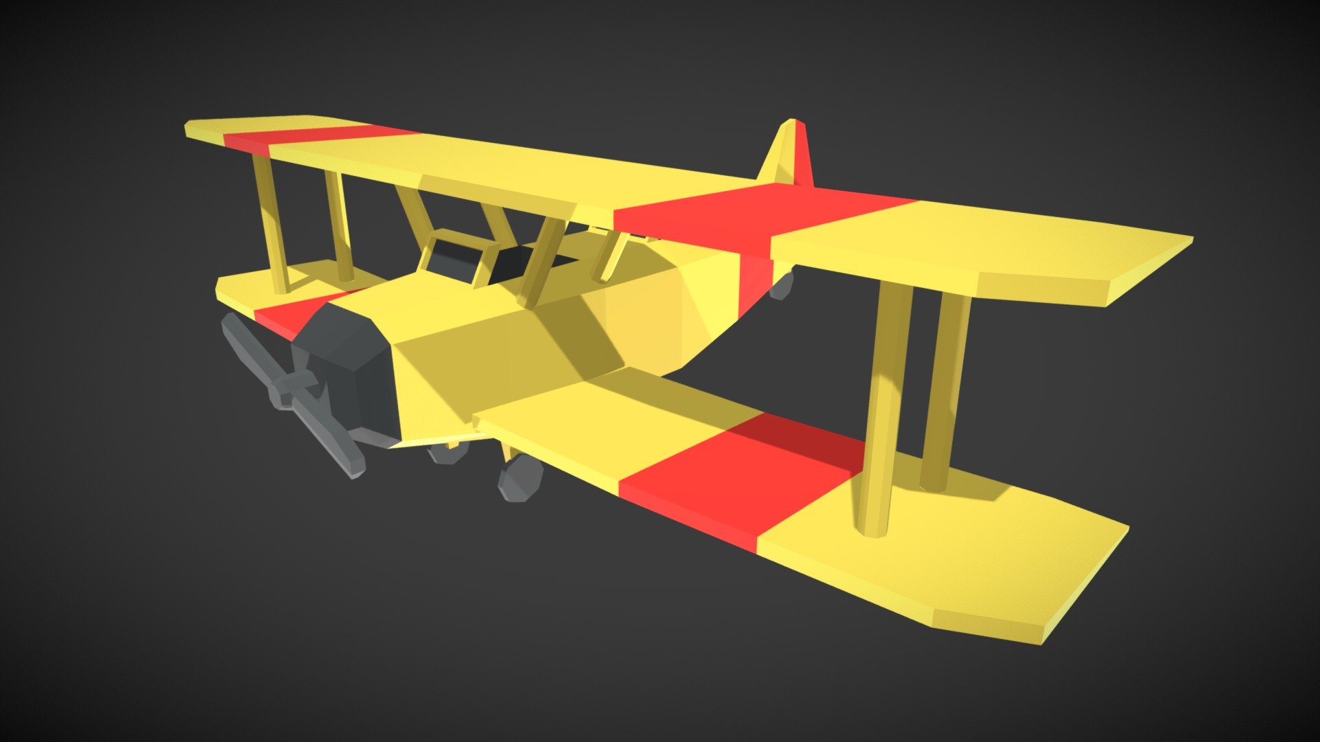 Lowpoly Airplane - Buy Royalty Free 3D model by Blumbum Productions ...