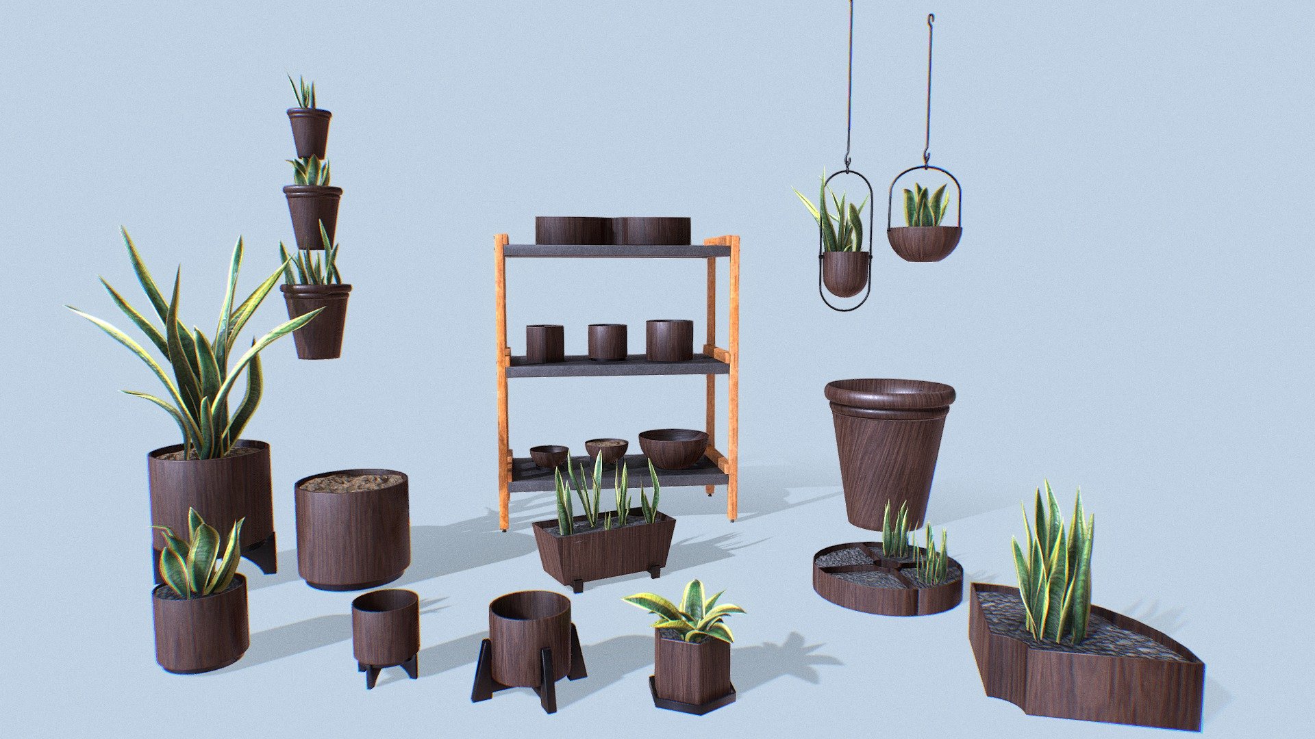 Plants pots collection vol 02 - Buy Royalty Free 3D model by dika3d ...