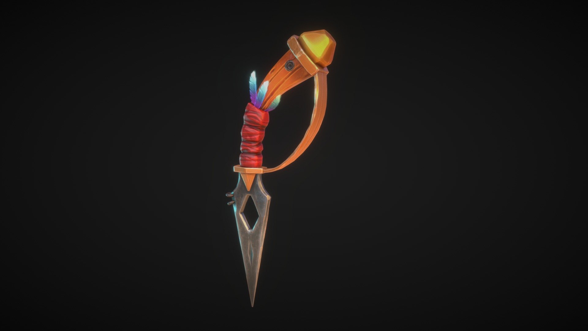 Stylized Dagger - Download Free 3D model by mr_fayazoff [677d005 ...