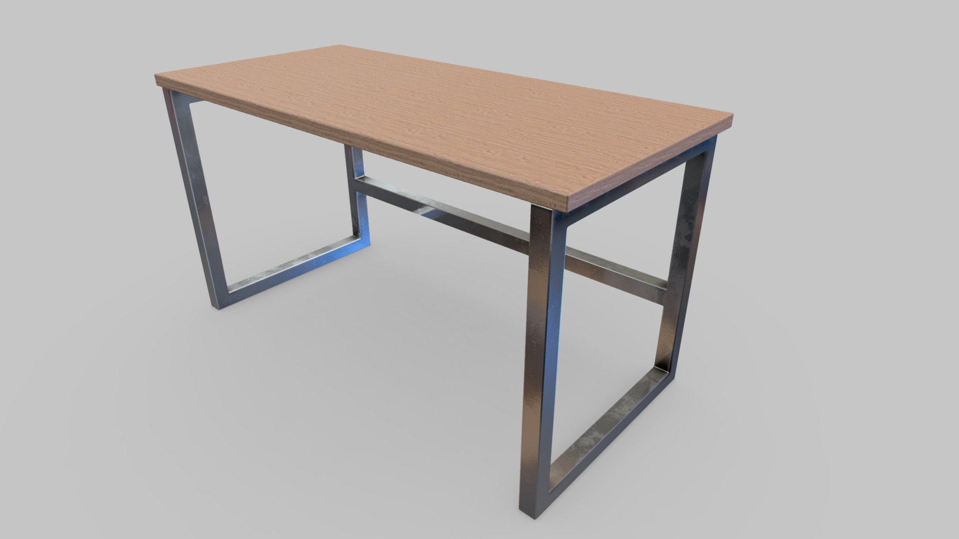 Rectangular Table Low-poly 3D model - Buy Royalty Free 3D model by ...