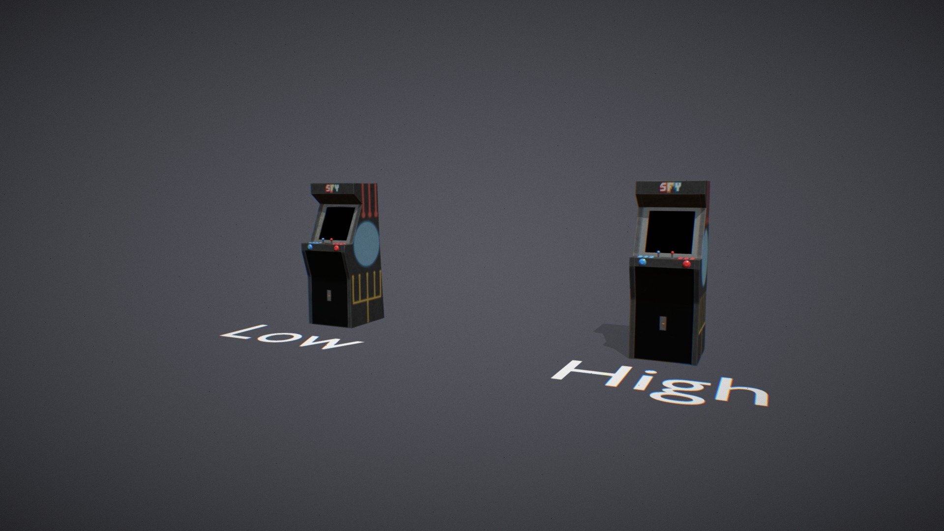 Arcade_machine_Model2 - Download Free 3D model by SFYsrl [677e8c1 ...