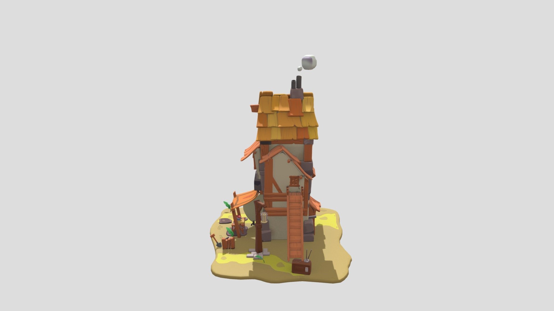 Shack - Download Free 3D model by renee (@shhyoull) [677f135] - Sketchfab