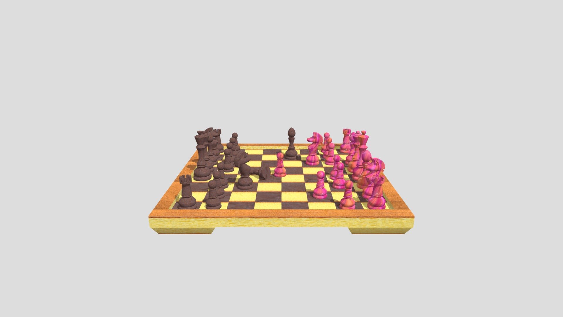 Dessert Chess - 3D model by manabyte [677f74a] - Sketchfab