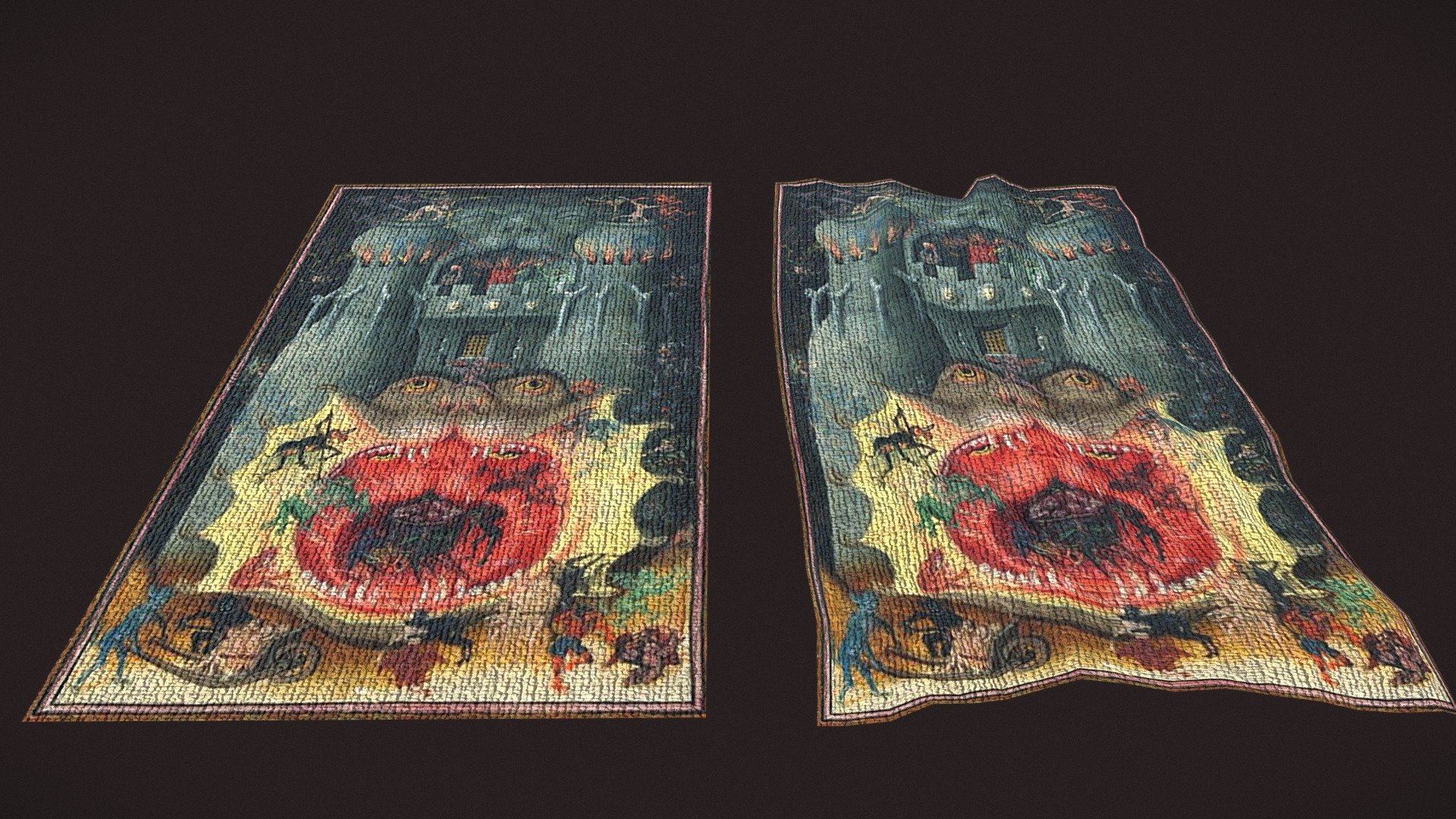 Mouth_of_Hell_BookofHours_Tapestry - Buy Royalty Free 3D model by ...