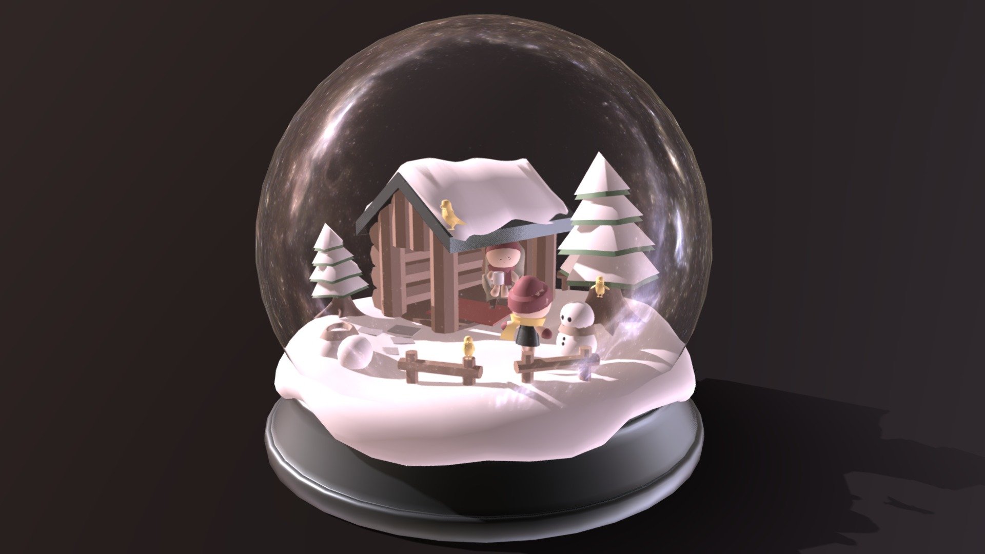 Cozy Cabin - 3D model by rin.exe [67825ce] - Sketchfab