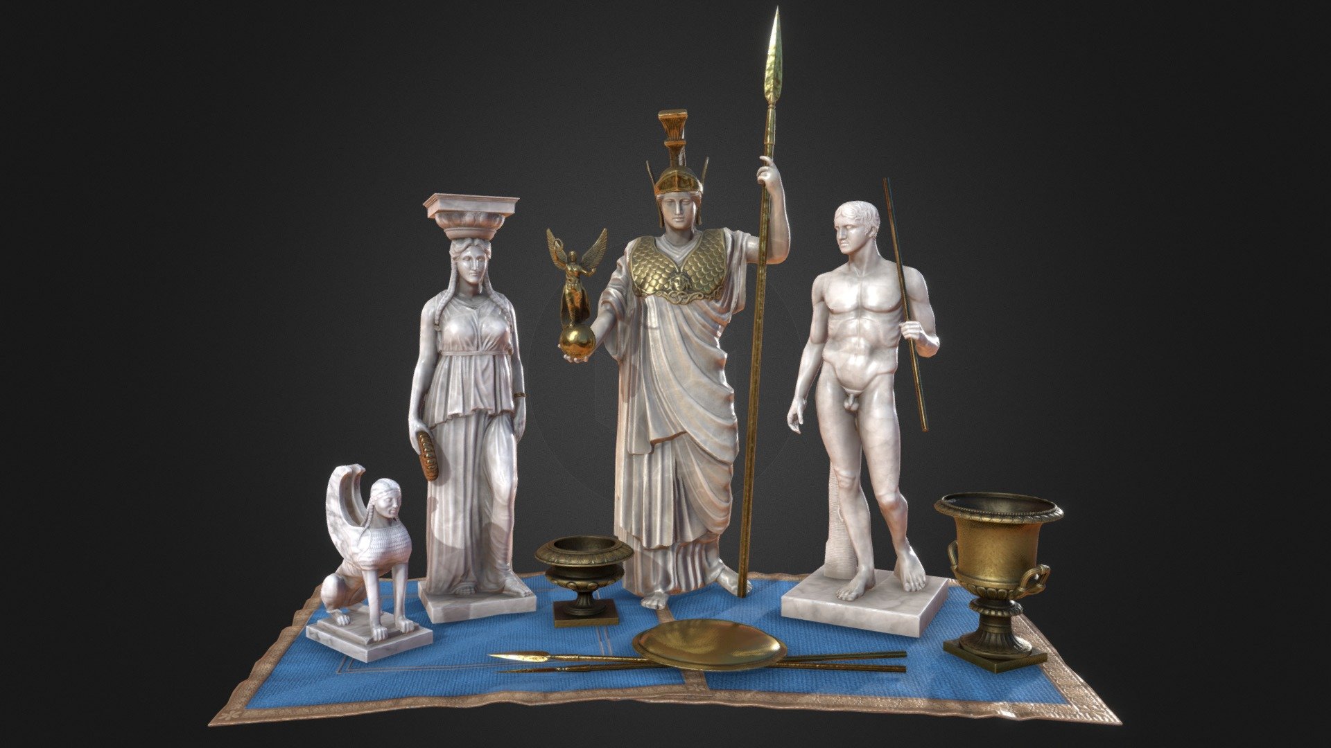 Ancient Greek sculptures - 3D model by Digital Coalition ...