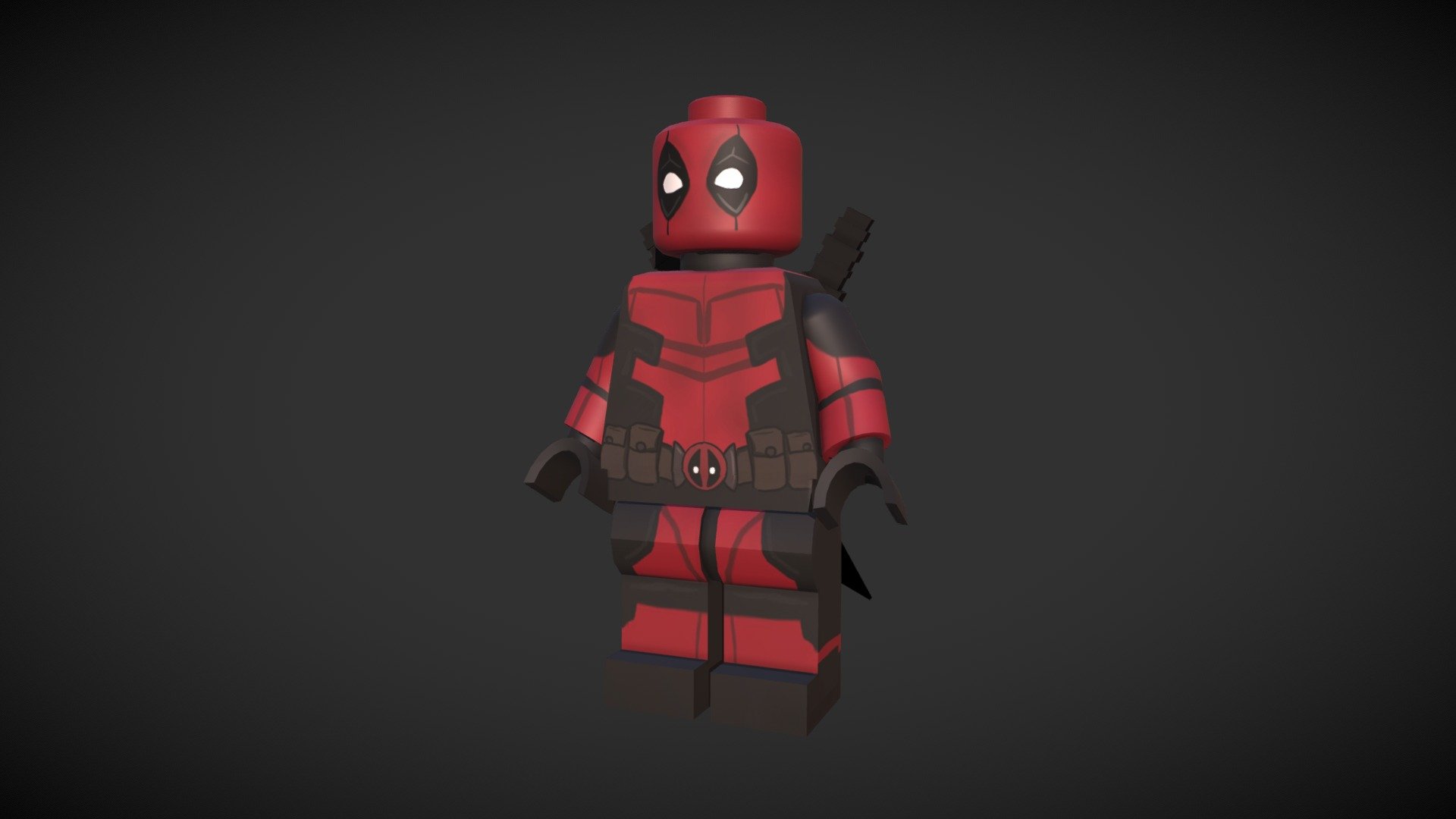Lego Deadpool - 3D model by alfie_ [6786731] - Sketchfab