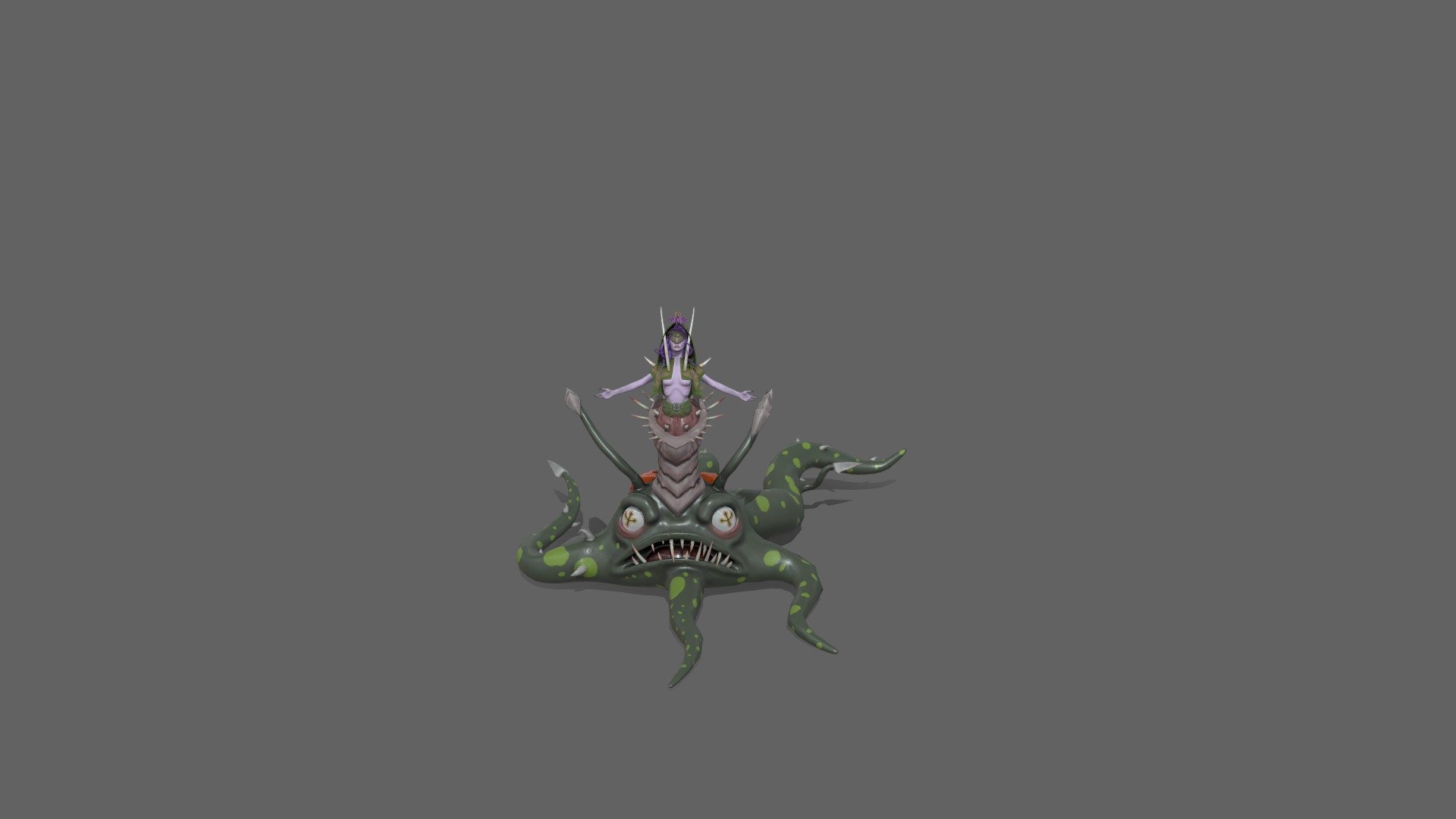 Queen Of Toads Stylized 3D Character - 3D model by Vetal Kovalchuk ...