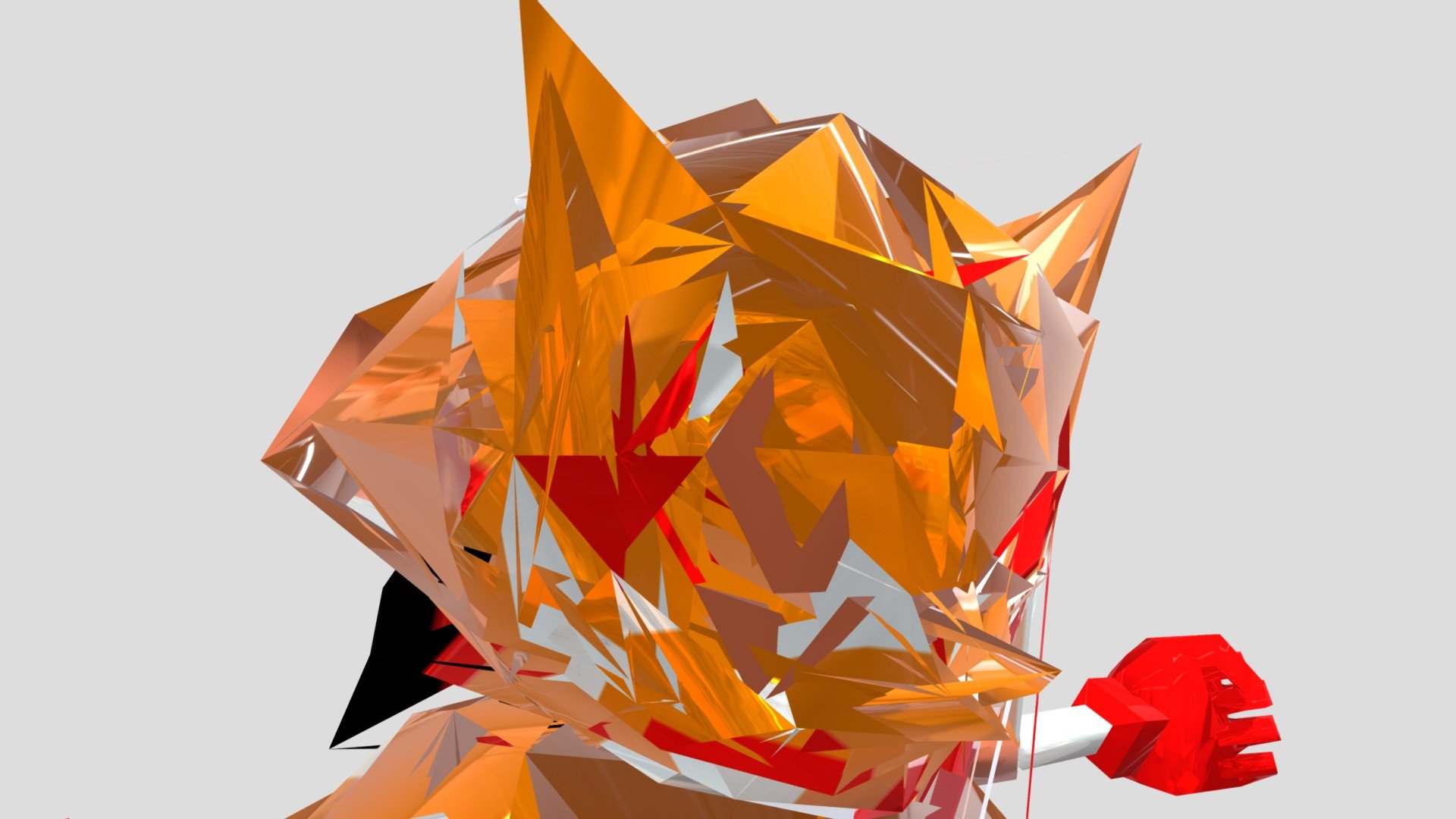 Orange Sonic - Download Free 3D model by mynelo04 [67885fb] - Sketchfab