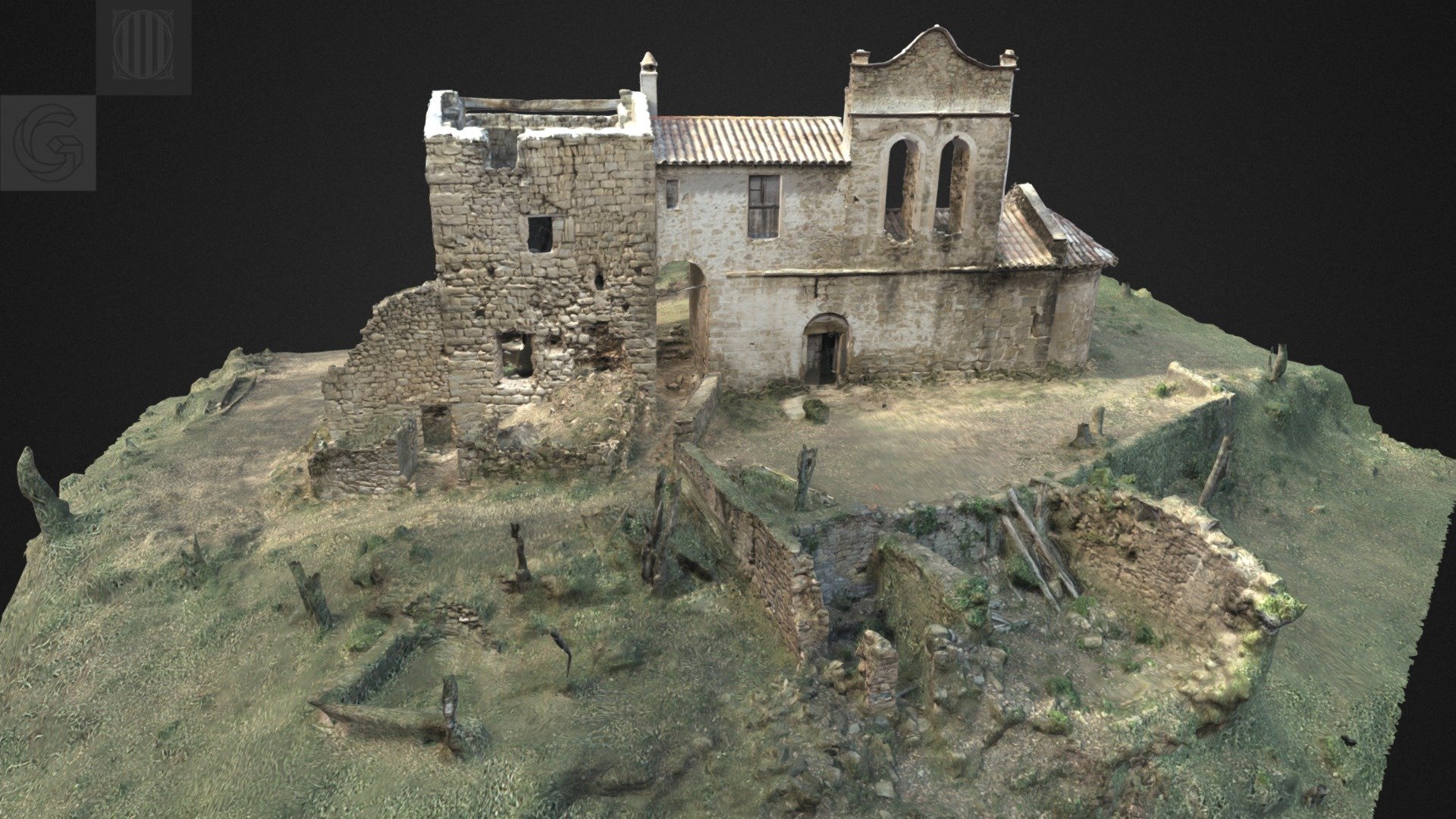 Sant Esteve de Briolf o de Brió - 3D model by Giravolt [6788ddf ...