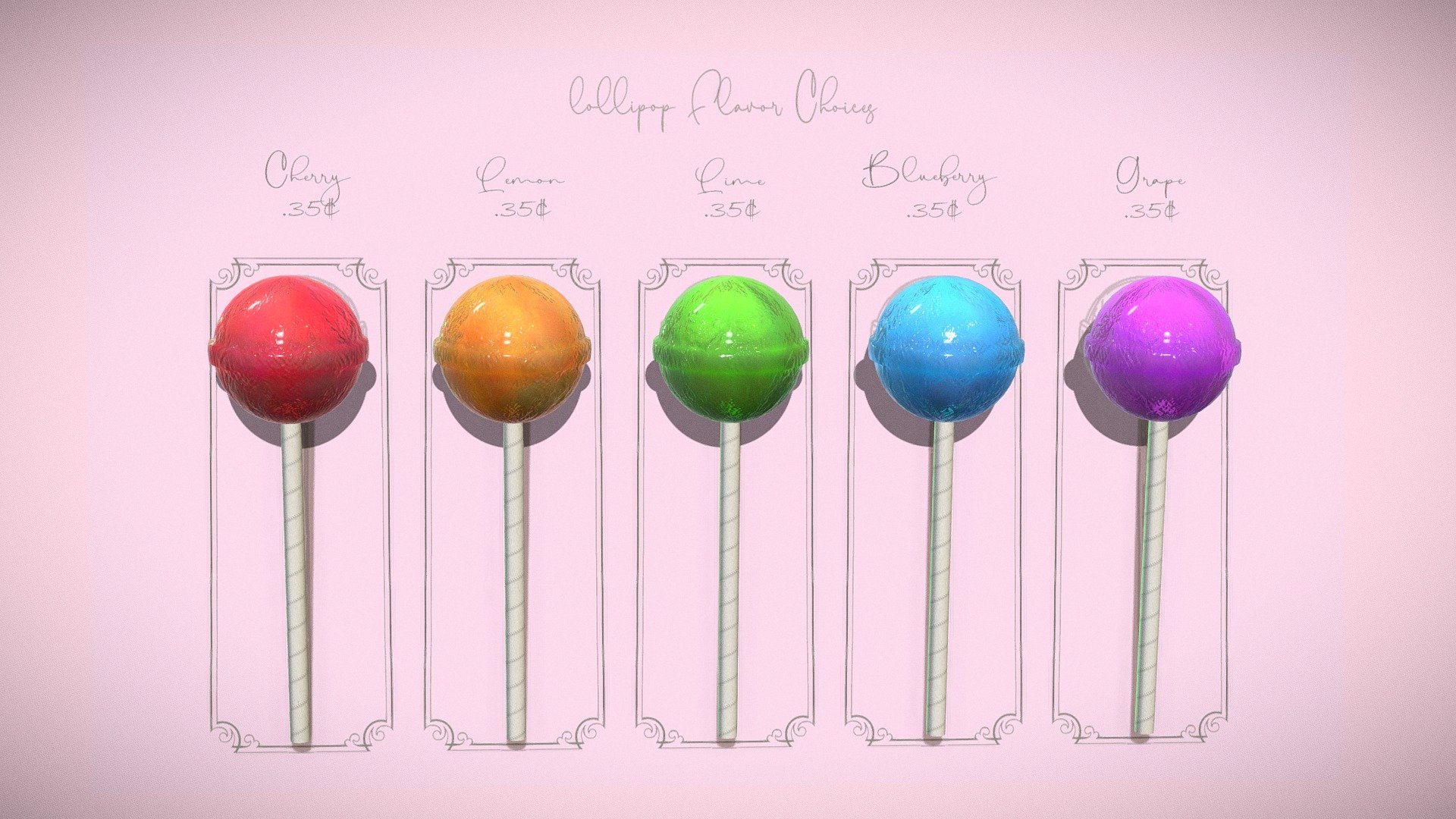 Lollipop Array - Download Free 3D model by nickheitzman [678ab78 ...