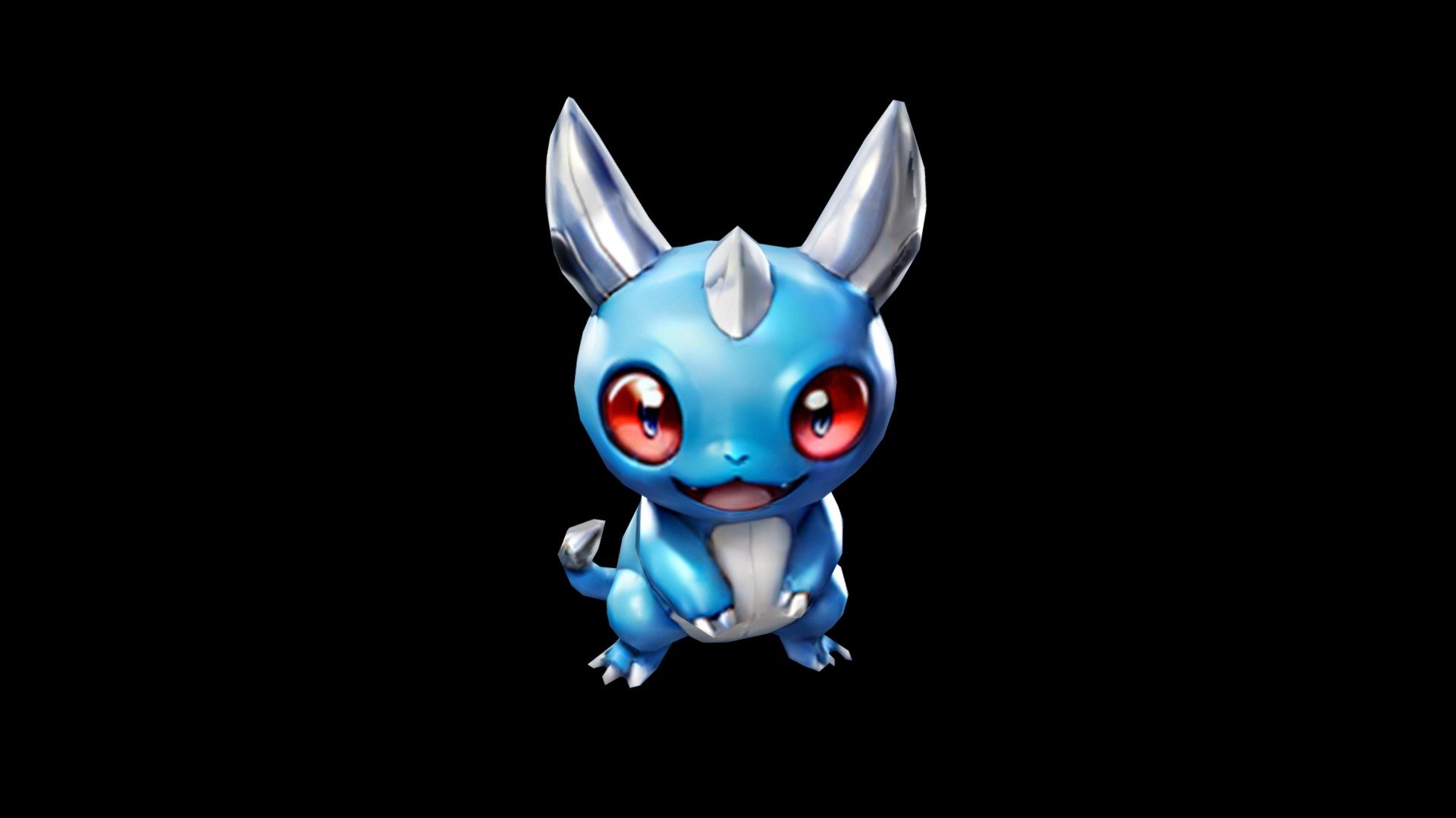 "Whimsical Character Design Azure and Electric B - Download Free 3D ...