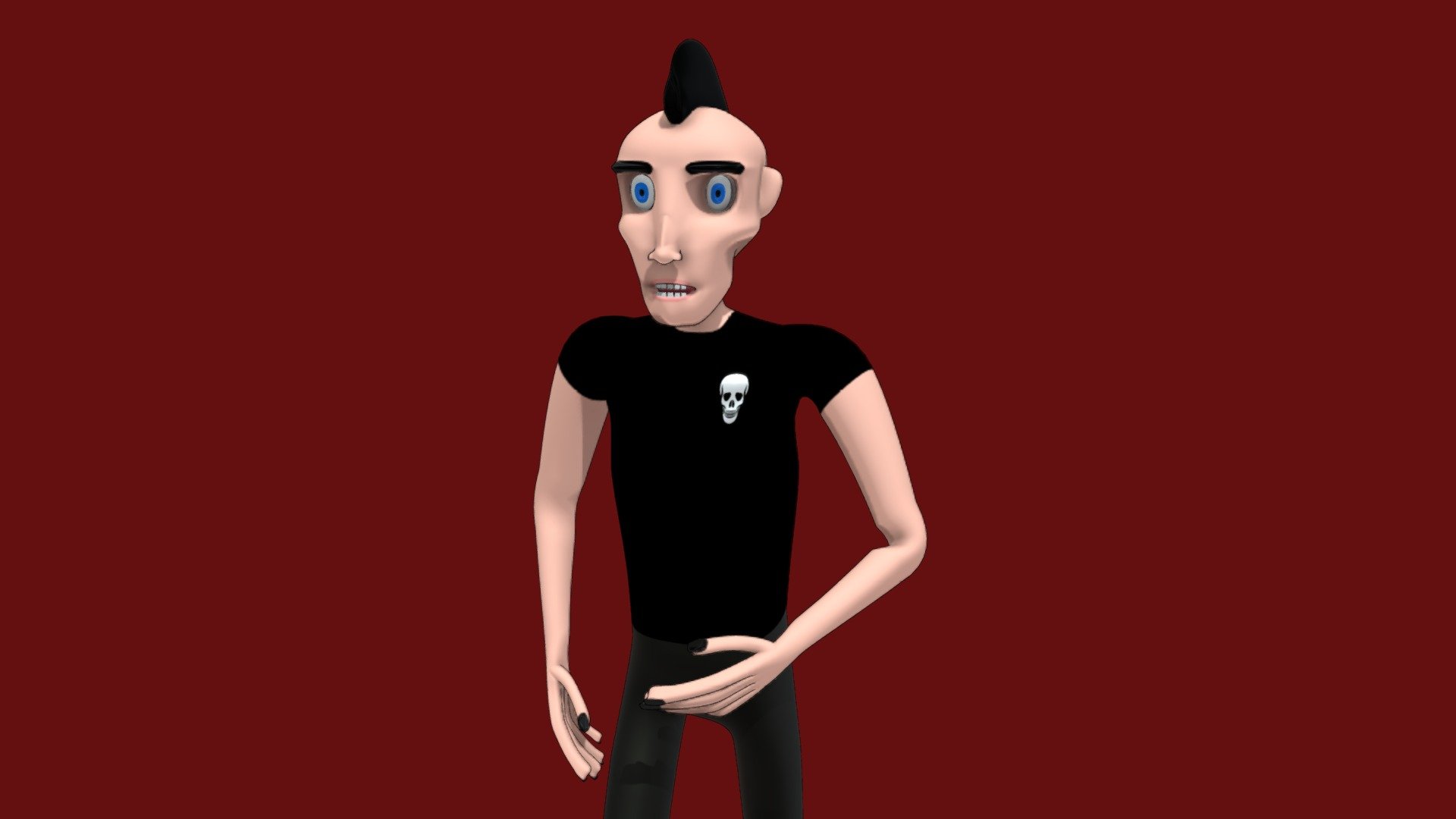 Punk Rocker Character - 3D model by cosmicflux (@cosmic-flux) [678d7f5 ...