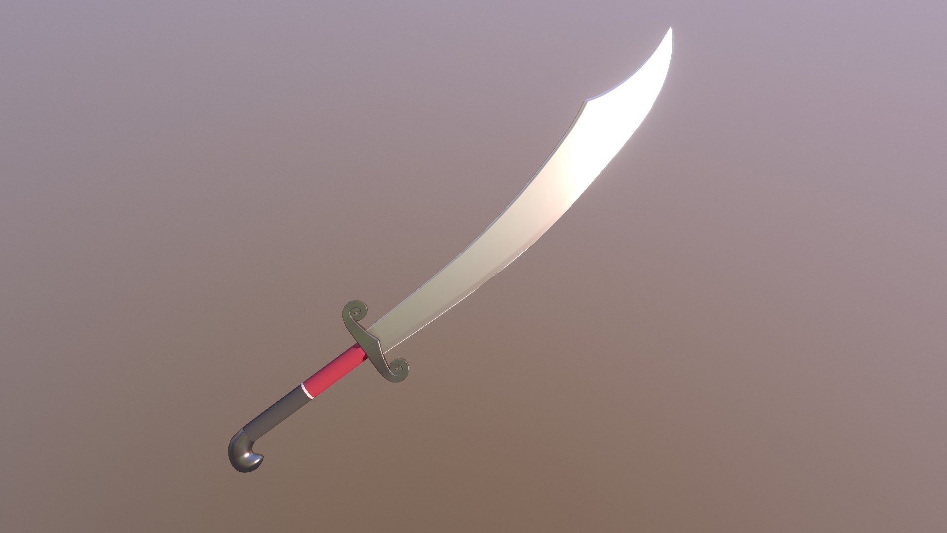 Curvedsword Final - 3D model by vladkirk1000 [678de56] - Sketchfab