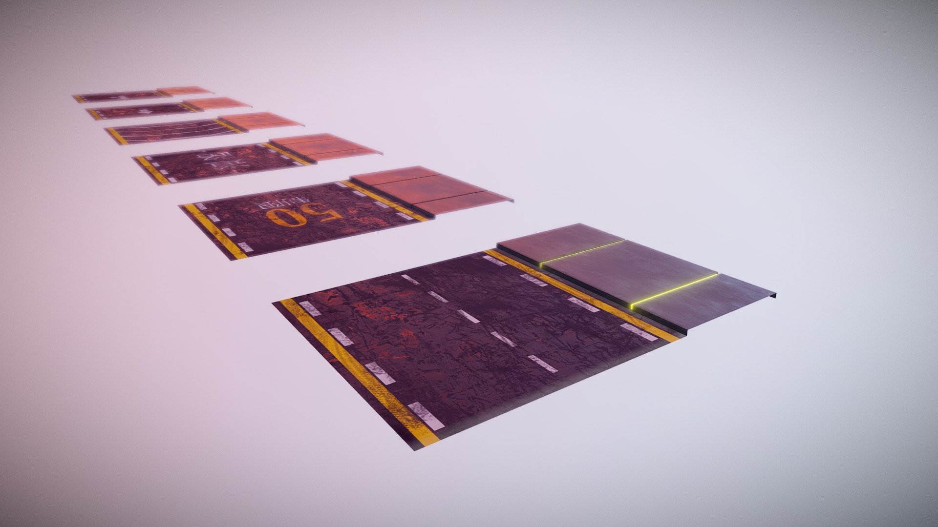 Roads Scene - 3D model by Luke (@tagadark) [678f318] - Sketchfab