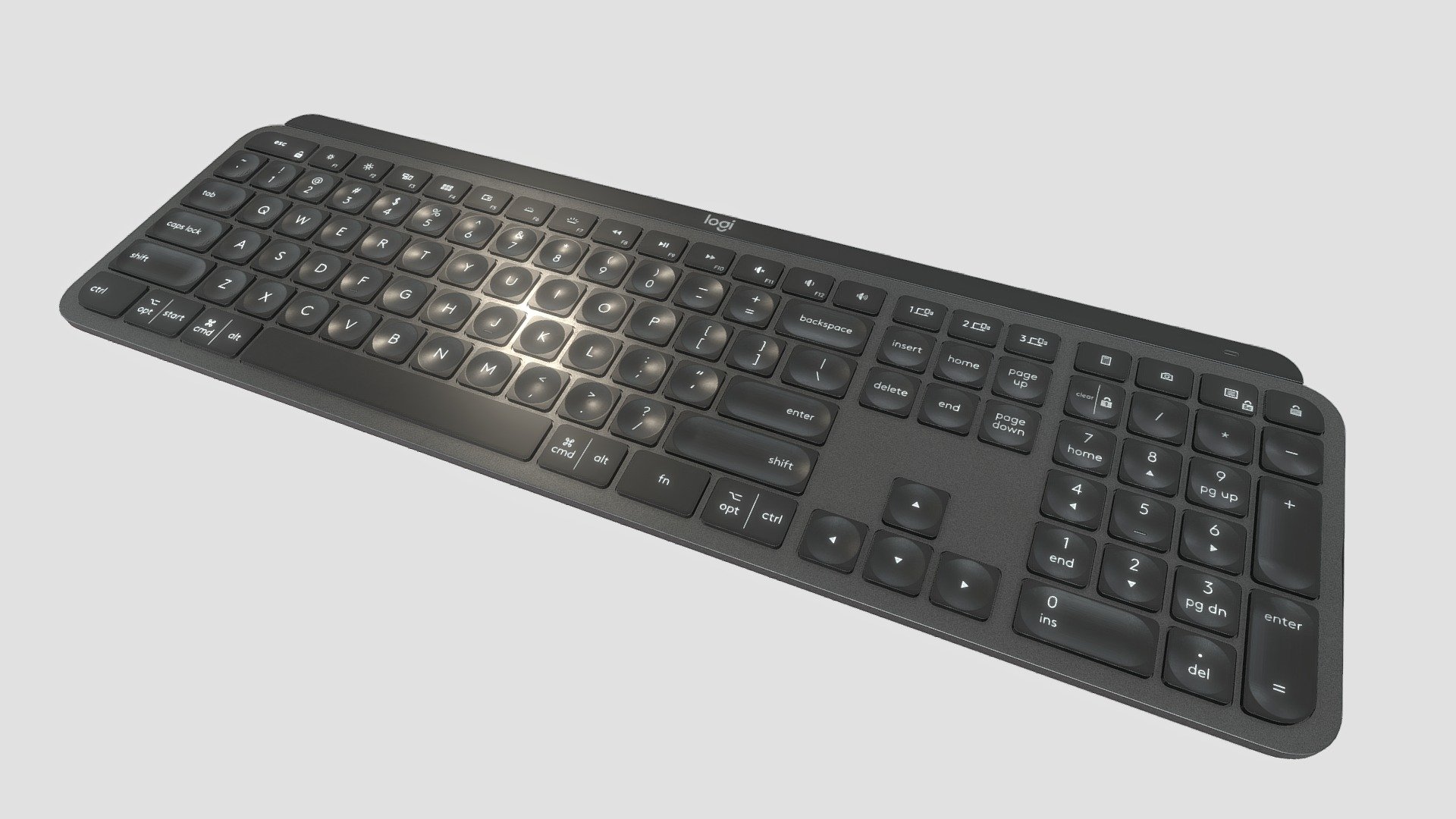 Logitech MX Keys - Download Free 3D model by ArkinRS [67901d8] - Sketchfab