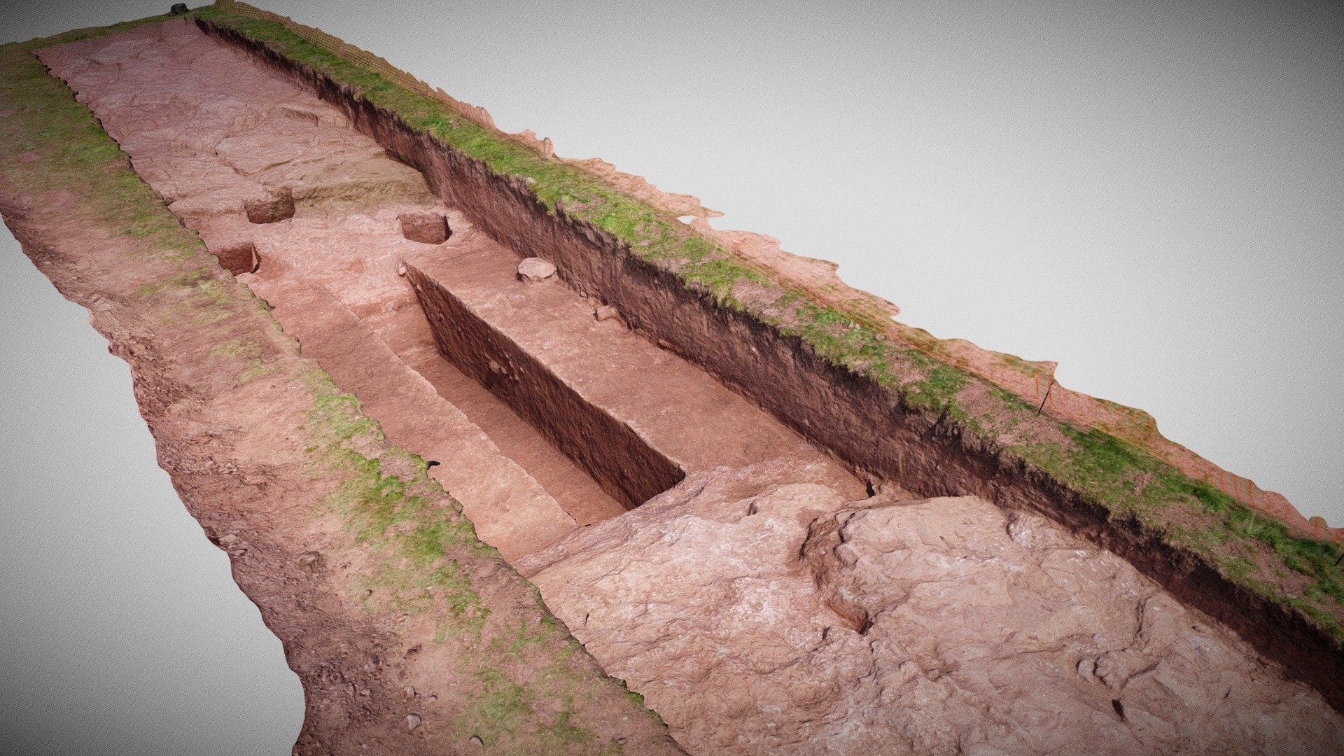 Hartlebury bastion excavation trench - 3D model by tcornah [679360d ...