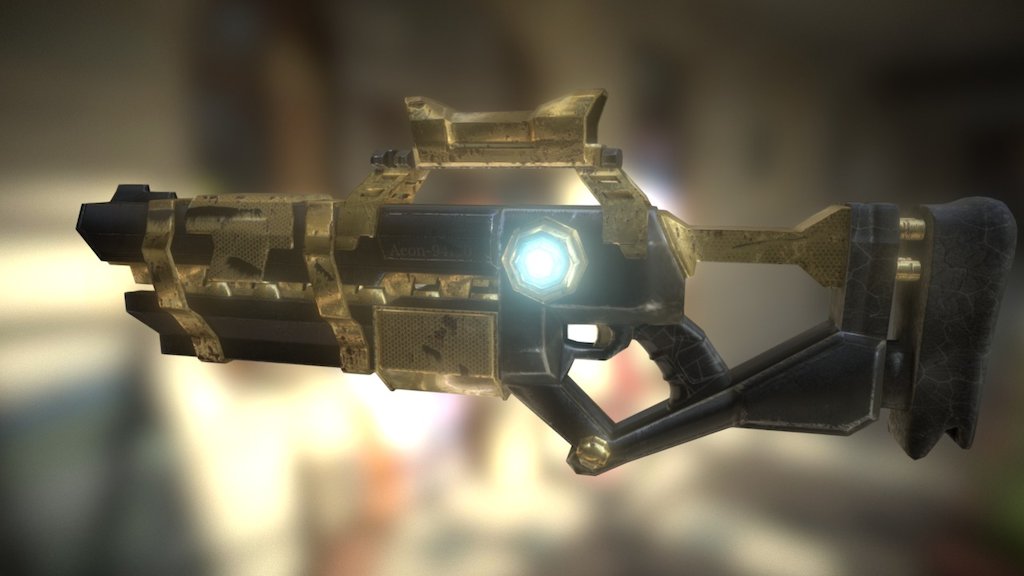 Hand Held Rail Gun - 3D model by alan.welsh [6794e3c] - Sketchfab