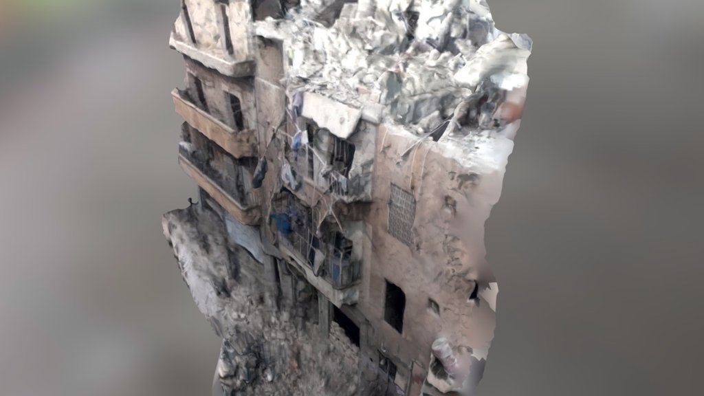 Aleppo, Syria building facade 13 - Download Free 3D model by rmass ...