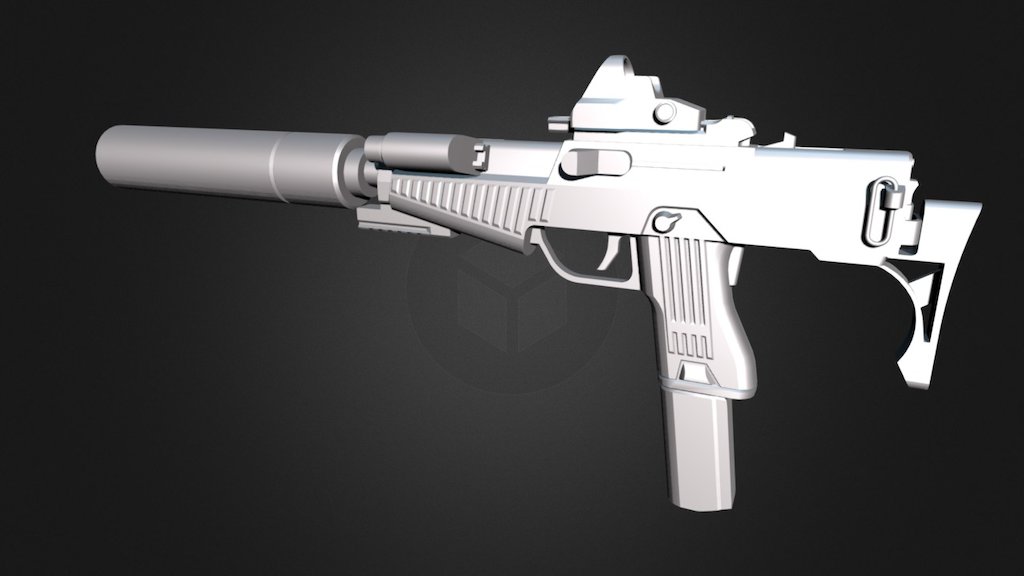 Submachine Gun WIP - 3D model by Ronnie Magnum (@ronniemagnum) [679758b ...
