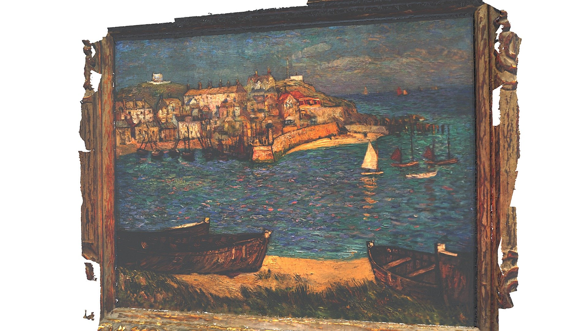 Hayley Lever - Pilchard Boats on St. Ives Beach - 3D model by ...