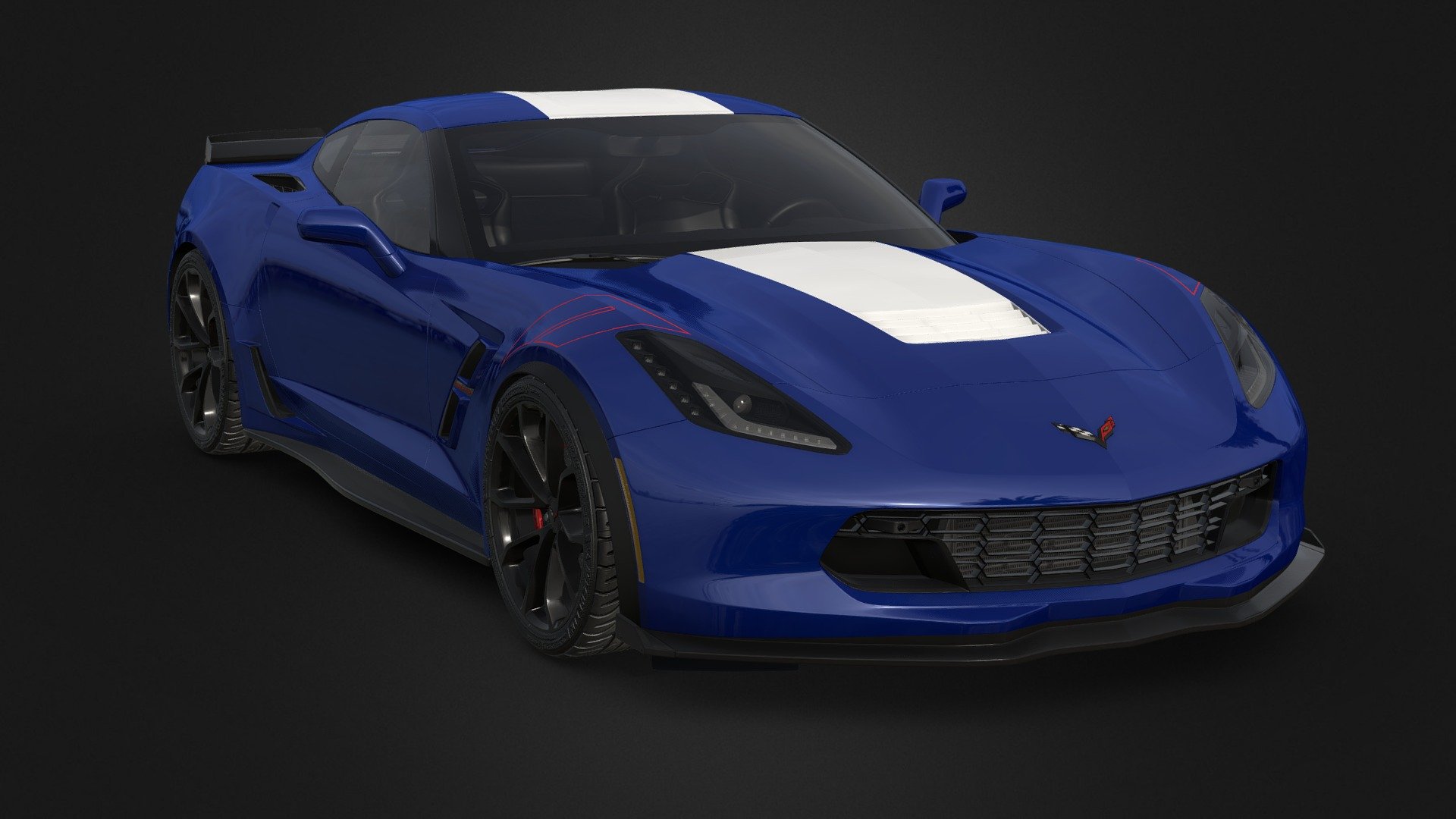 (FREE) Chevrolet Corvette C7 Grand Sport '17 - Download Free 3D model ...